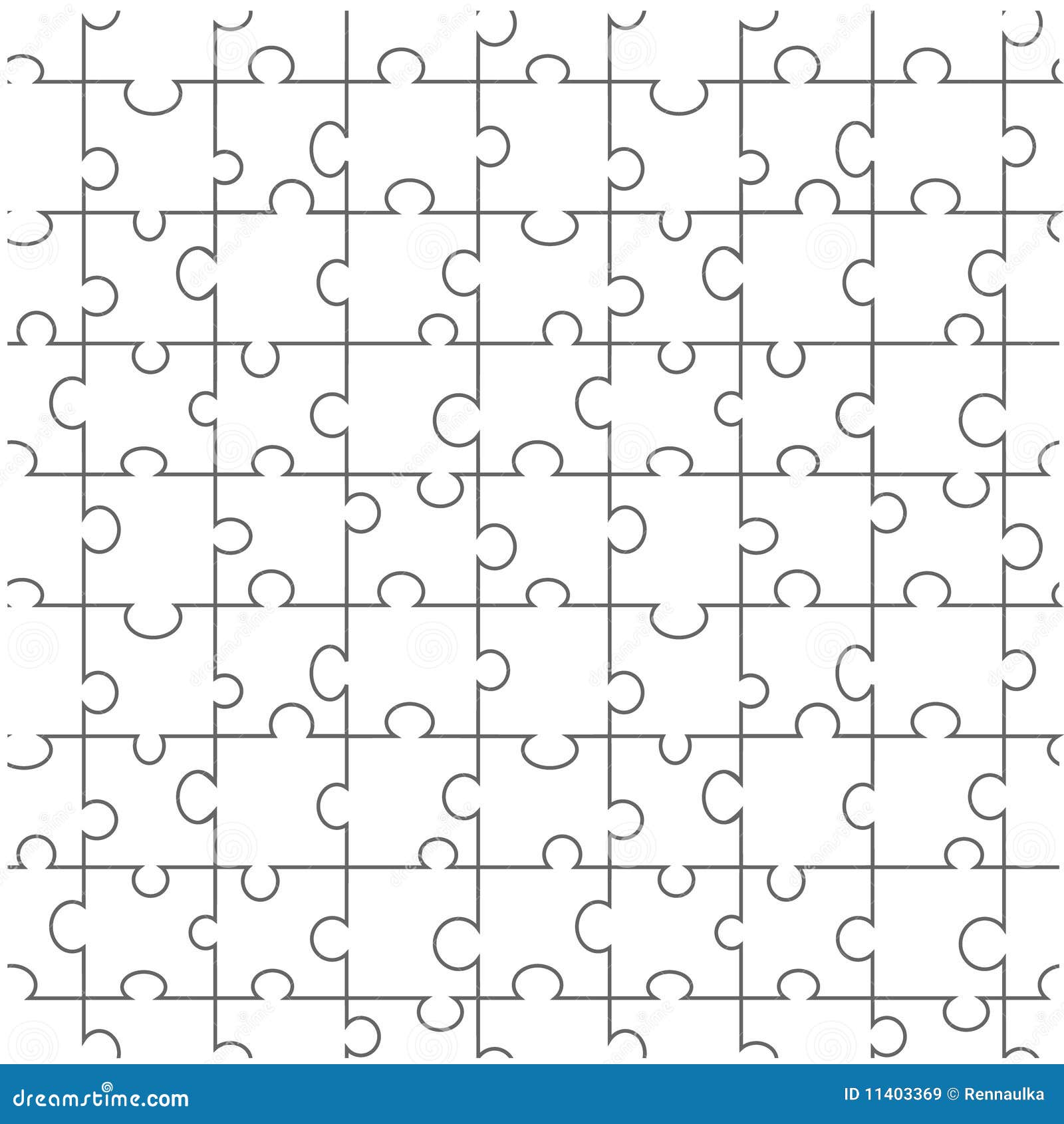 Seamless puzzle stock vector. Illustration of puzzle - 11403369
