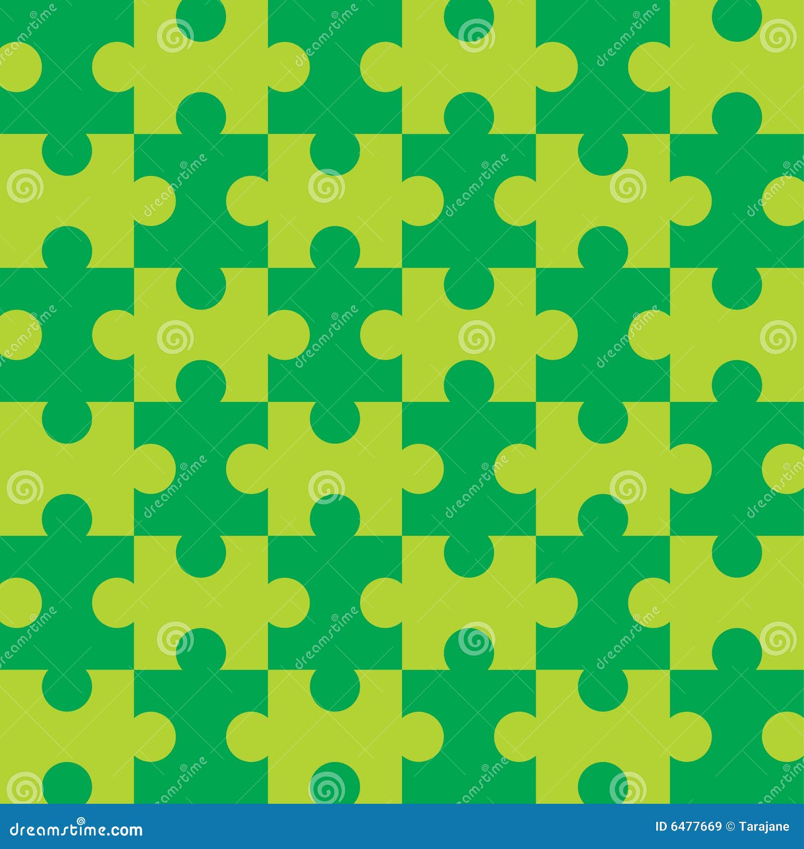 Seamless Puzzle - Green stock vector. Illustration of tileable - 6477669