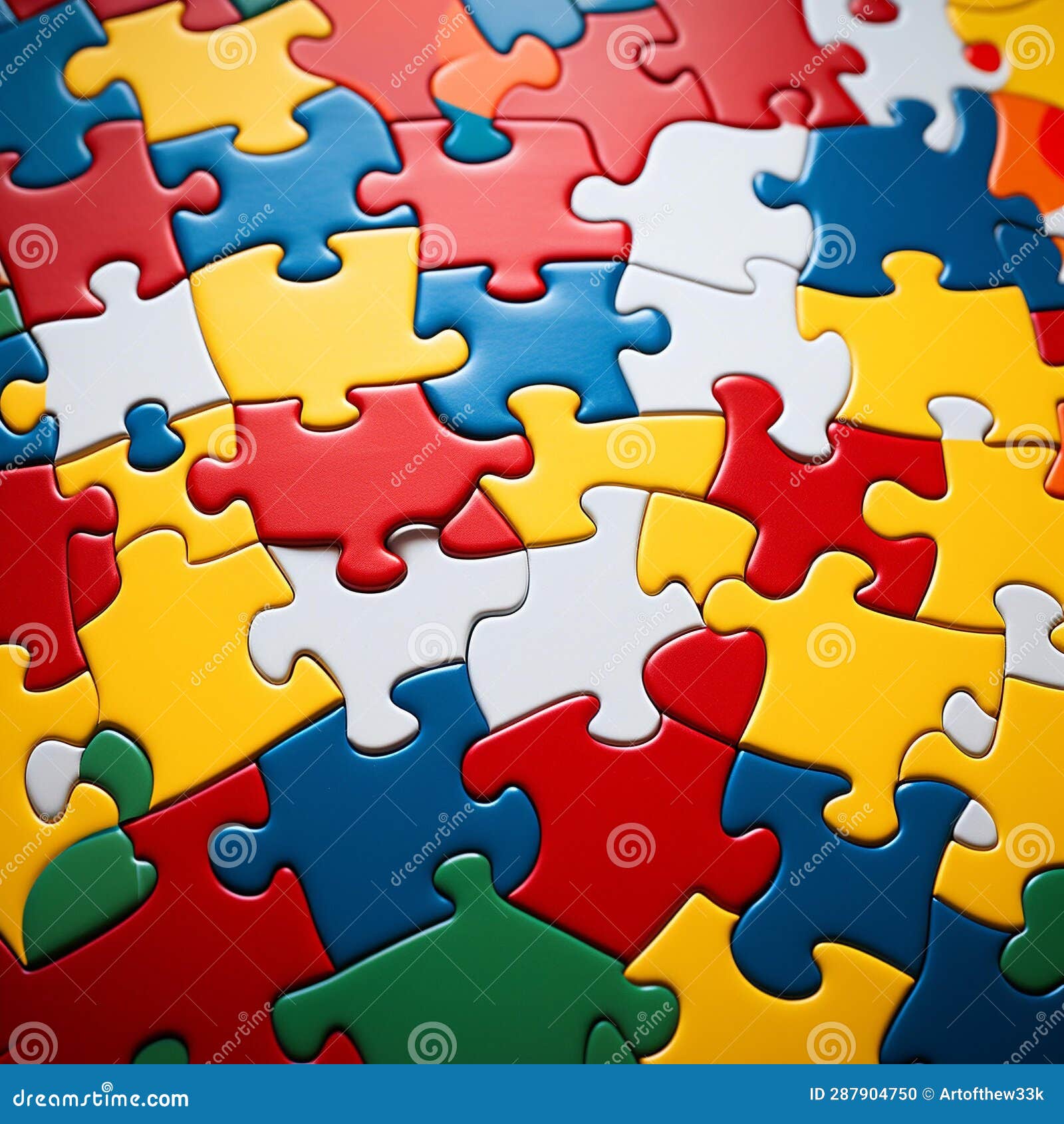 Seamless Puzzle Integration: Vibrant Colors, Precise Alignment, and ...