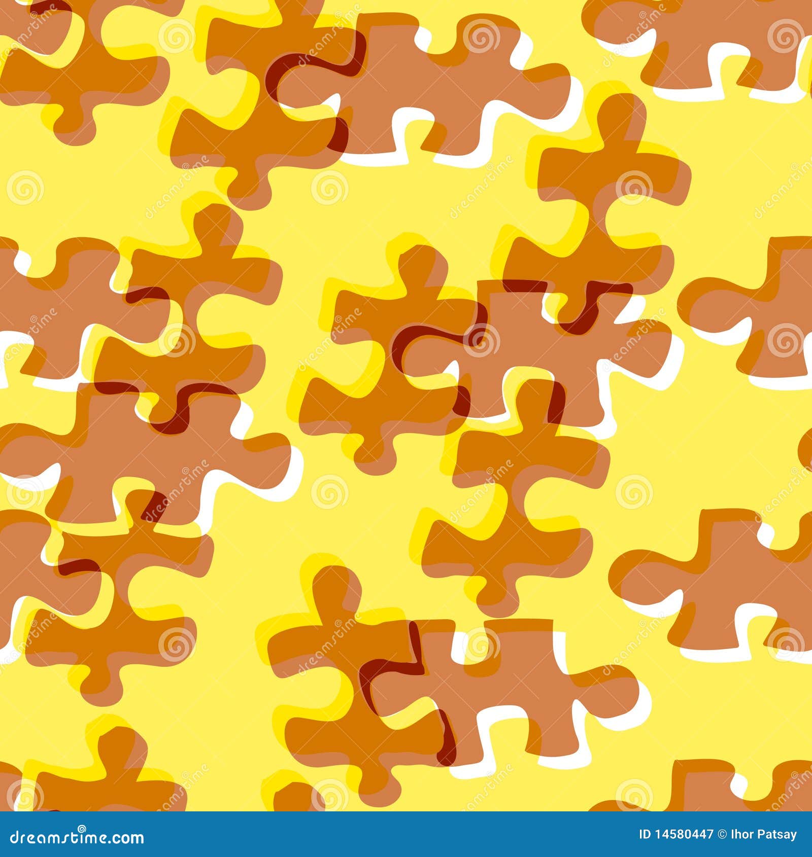 Seamless puzzle pattern stock vector. Illustration of fabric - 14580447
