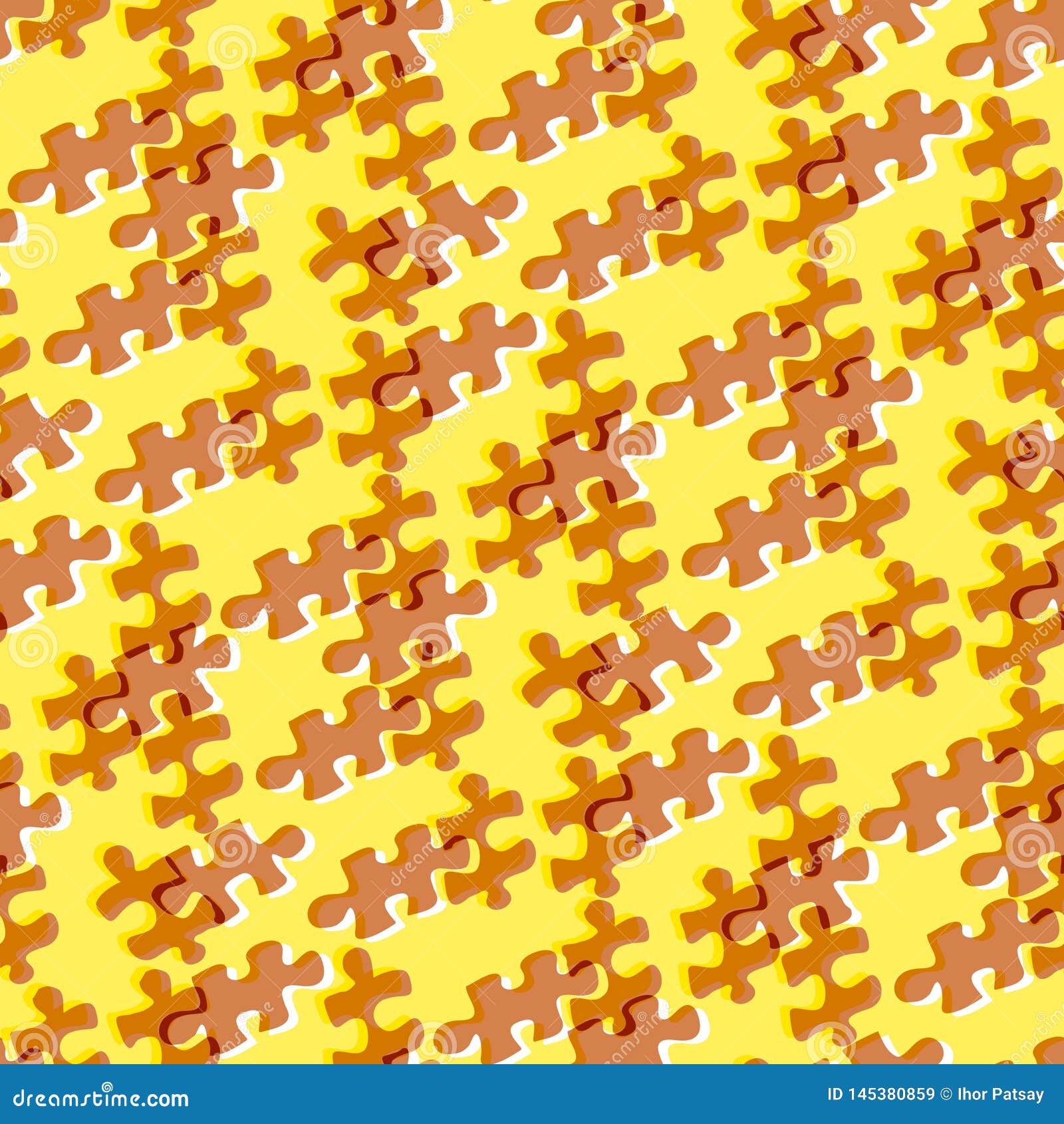 Seamless puzzle pattern stock vector. Illustration of game - 145380859