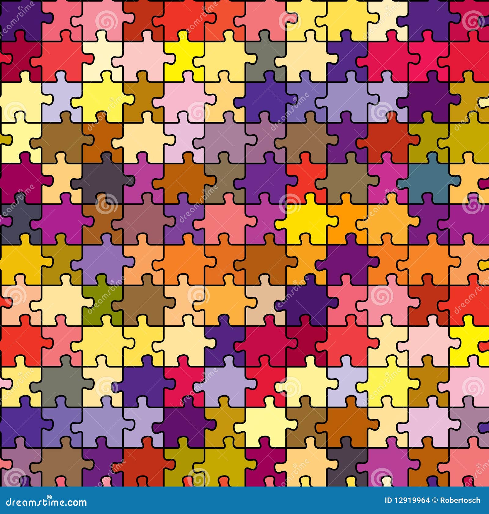 Seamless Puzzle Texture. Stock Photography | CartoonDealer.com #34881944