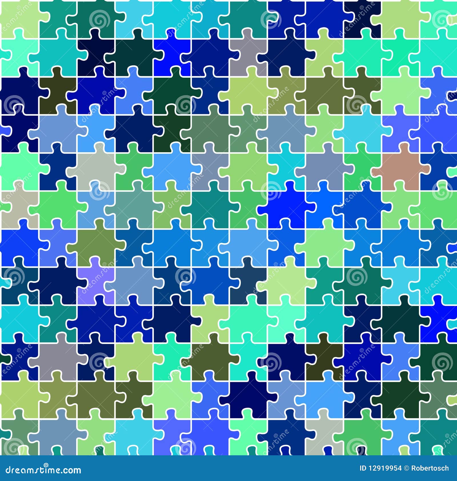 Seamless puzzle texture 2 stock vector. Illustration of pattern - 12919954