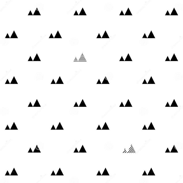 Seamless Pyramid Pattern. Geometric Tile Repeat with Triangles Stock ...
