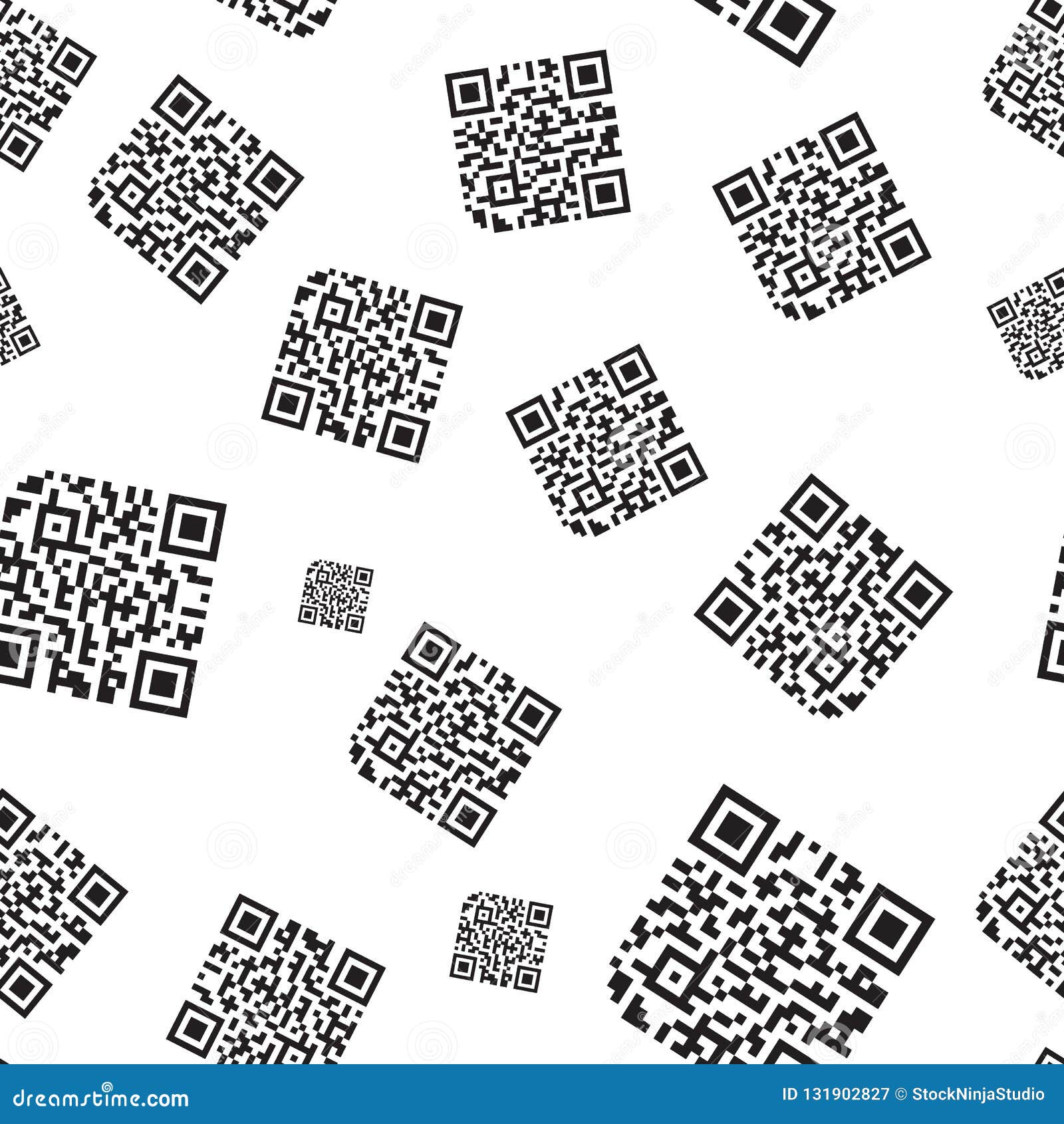 Seamless QR Code Pattern Abstract Vector Background Stock Vector ... Seamless QR Code Pattern Abstract Vector Background Stock Vector ...