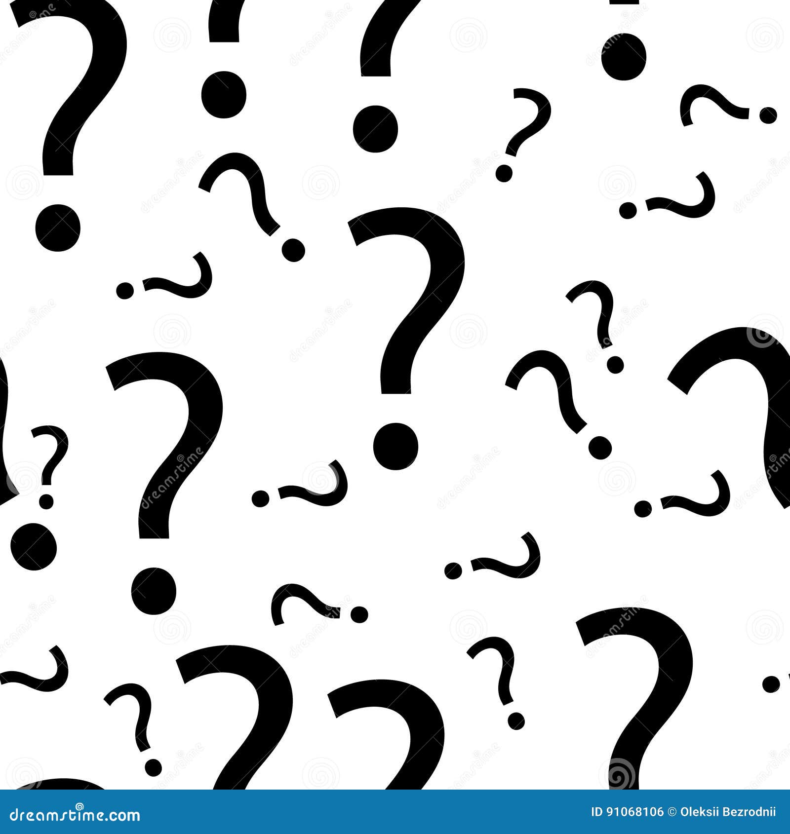 Seamless Question Mark Pattern Vector Stock Vector - Illustration of ...