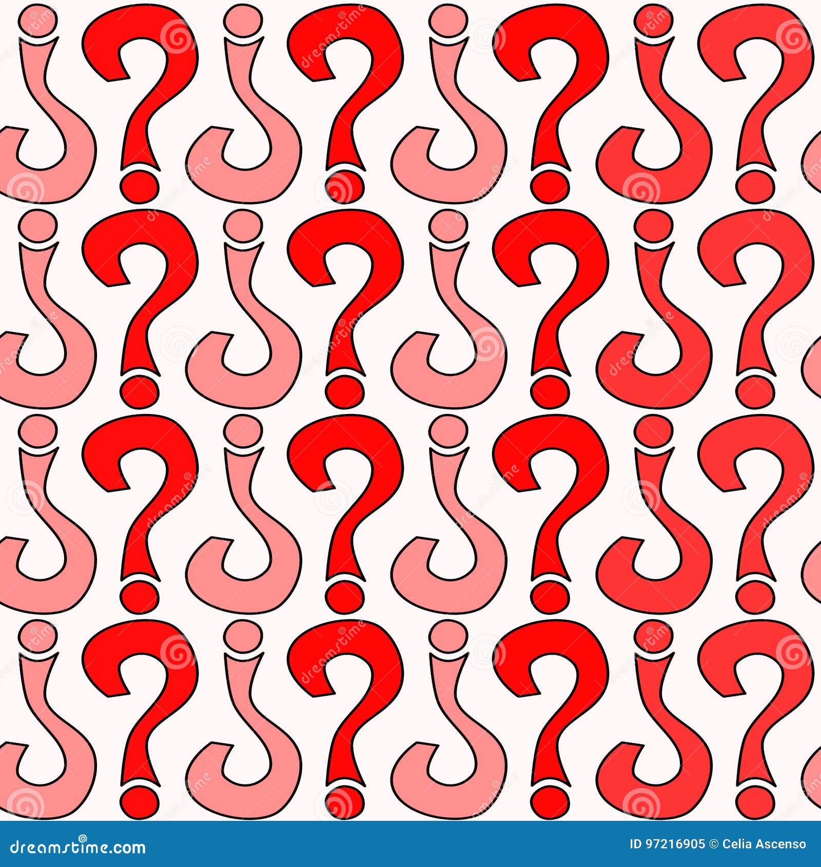 Seamless Question Mark Texture Background Stock Illustration ...