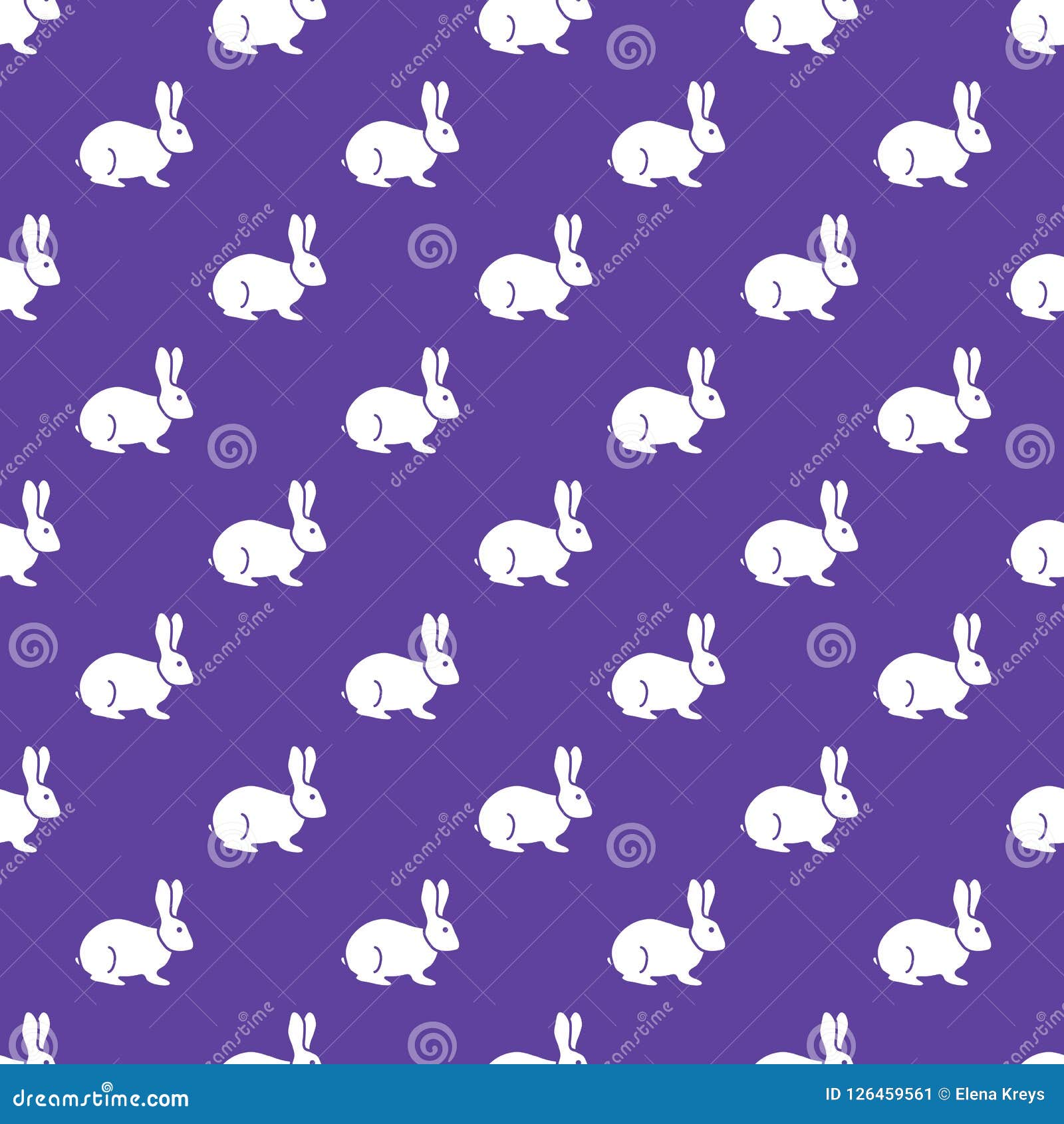 Seamless rabbit pattern. stock vector. Illustration of marketing ...