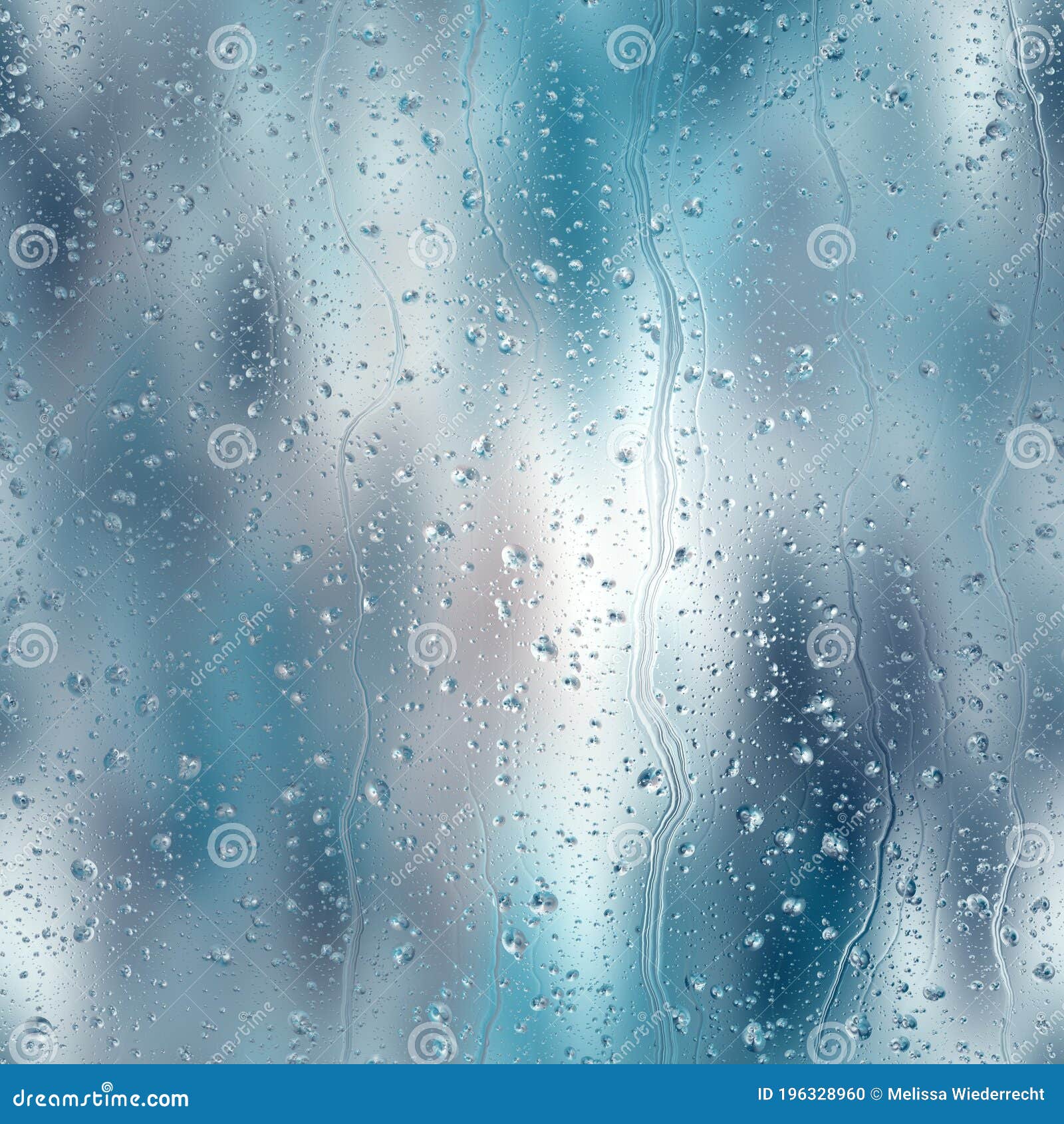 Seamless Rain Drop Water Repeat Pattern on Blur Stock Photo - Image of ...
