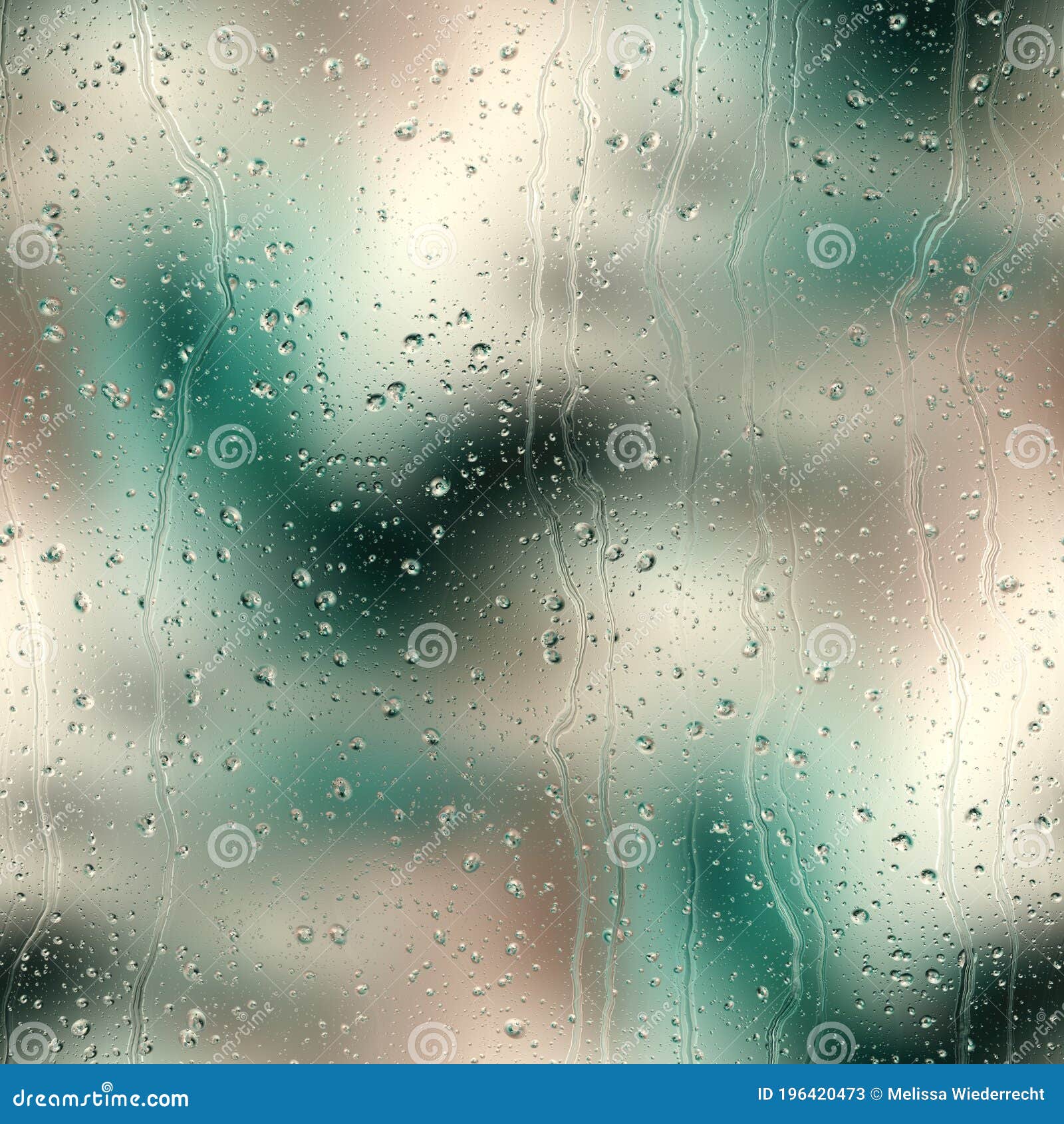 Seamless Rain Drop Water Repeat Pattern on Blur Stock Image - Image of ...
