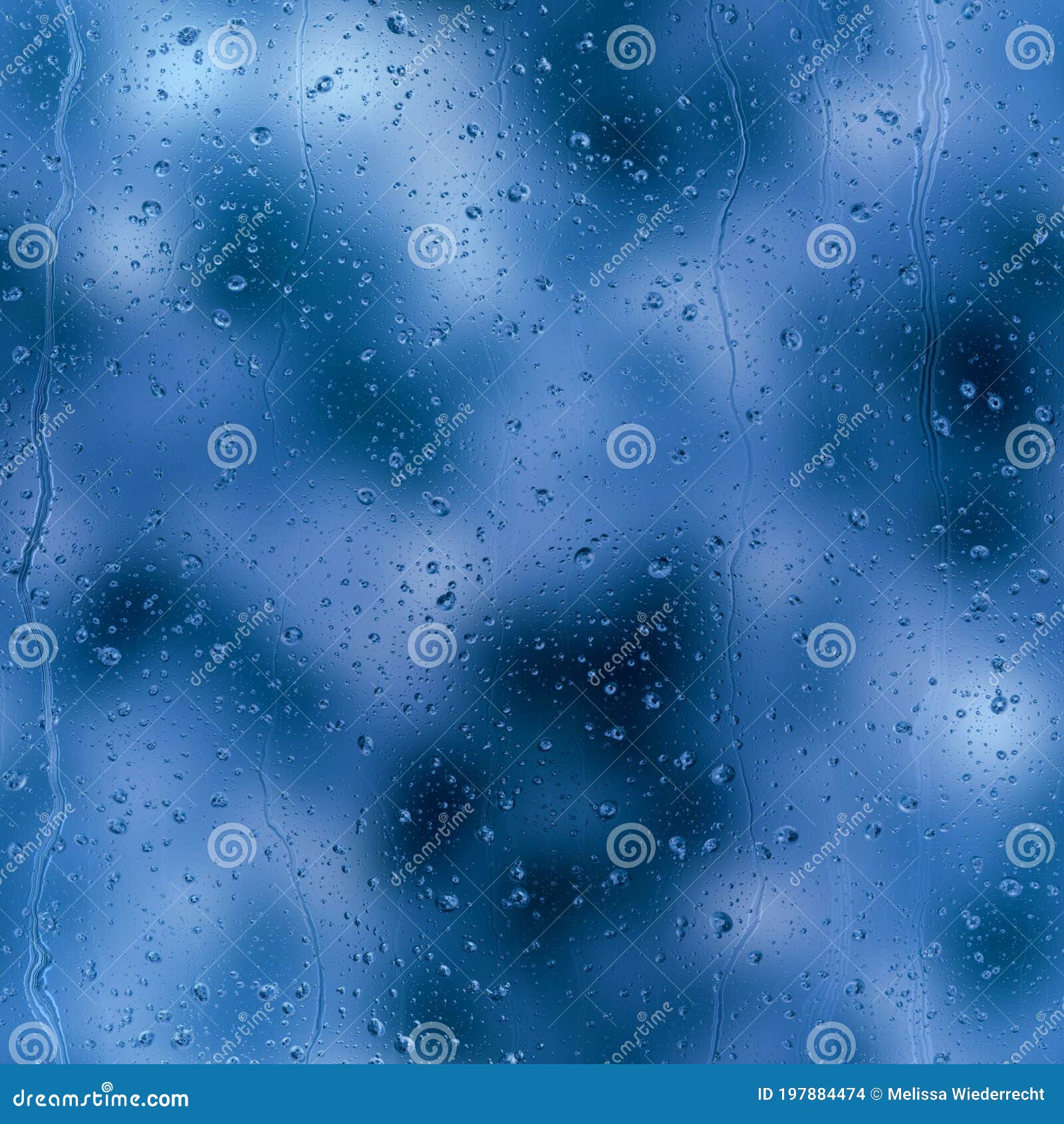Seamless Rain Drop Water Repeat Pattern on Blur Stock Photo - Image of ...