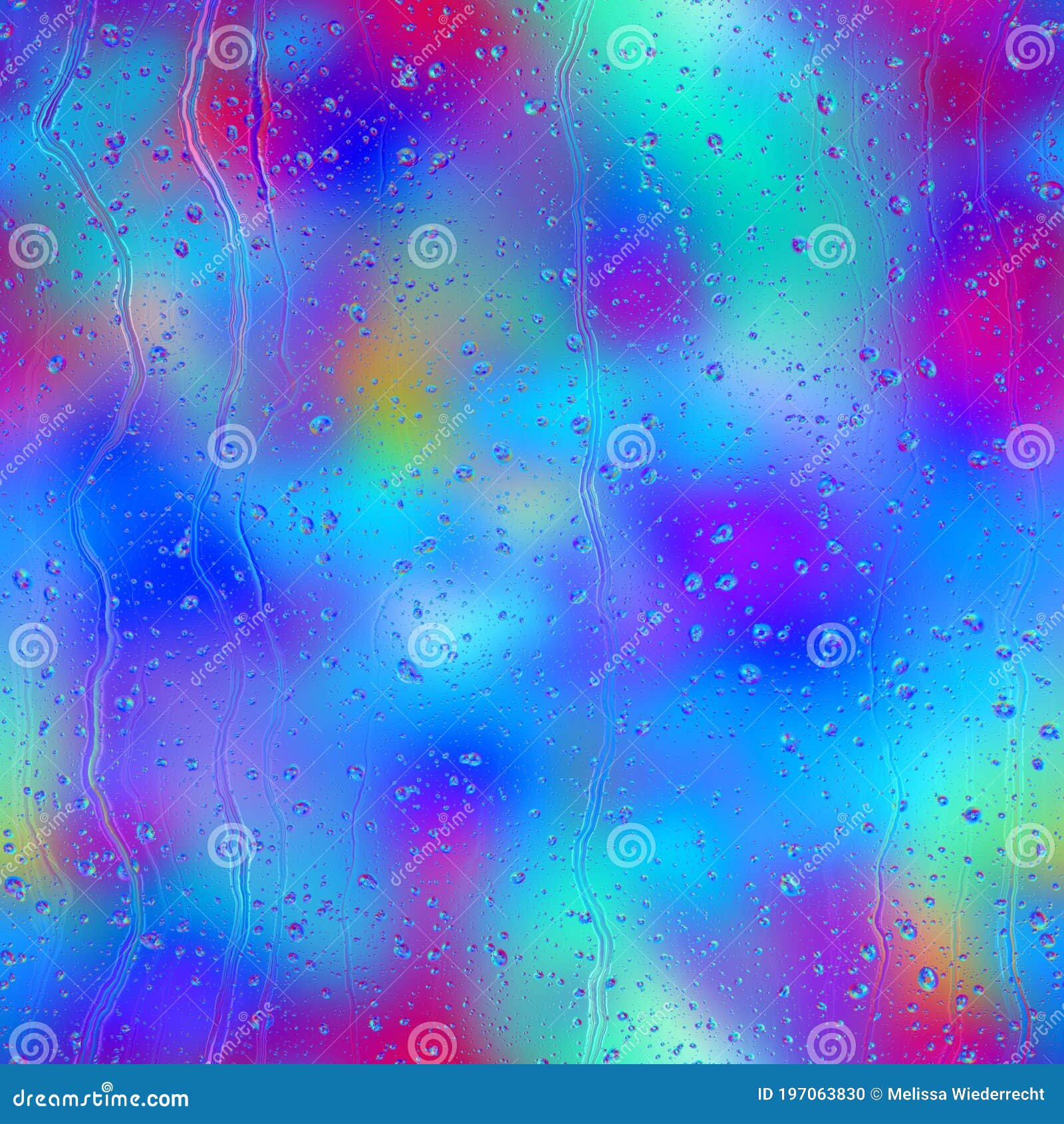 Seamless Rain Drop Water Repeat Pattern on Blur Stock Photo - Image of ...