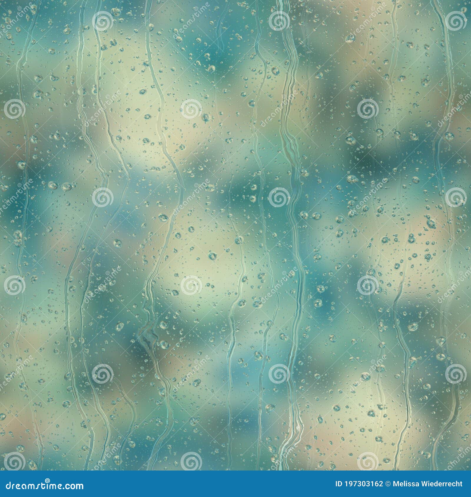 Seamless Rain Drop Water Repeat Pattern on Blur Stock Photo - Image of ...