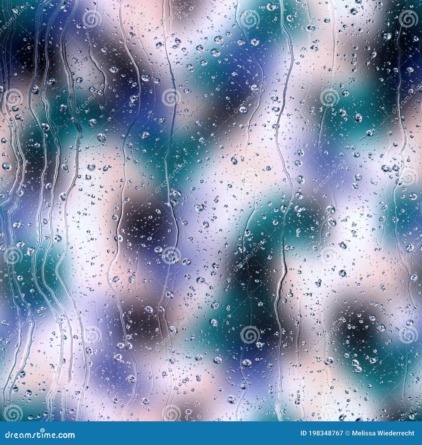 Seamless Rain Drop Water Repeat Pattern on Blur Stock Image - Image of ...