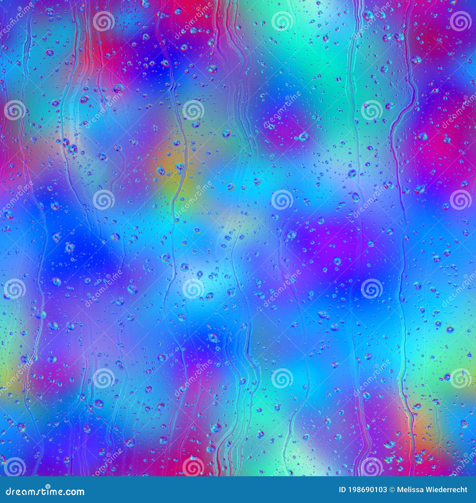 Seamless Rain Drop Water Repeat Pattern on Blur Stock Image - Image of ...