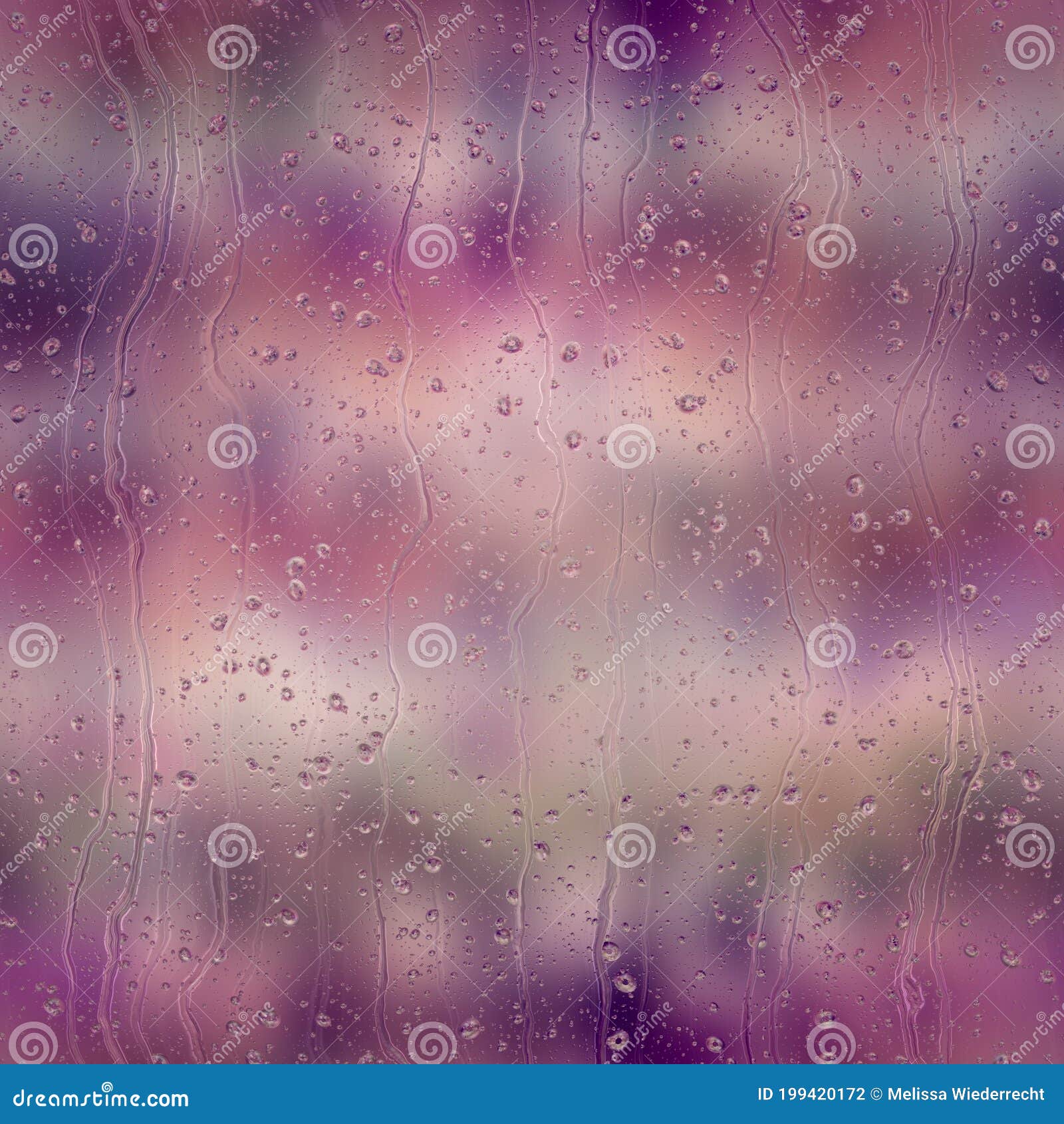 Seamless Rain Drop Water Repeat Pattern on Blur Stock Illustration ...