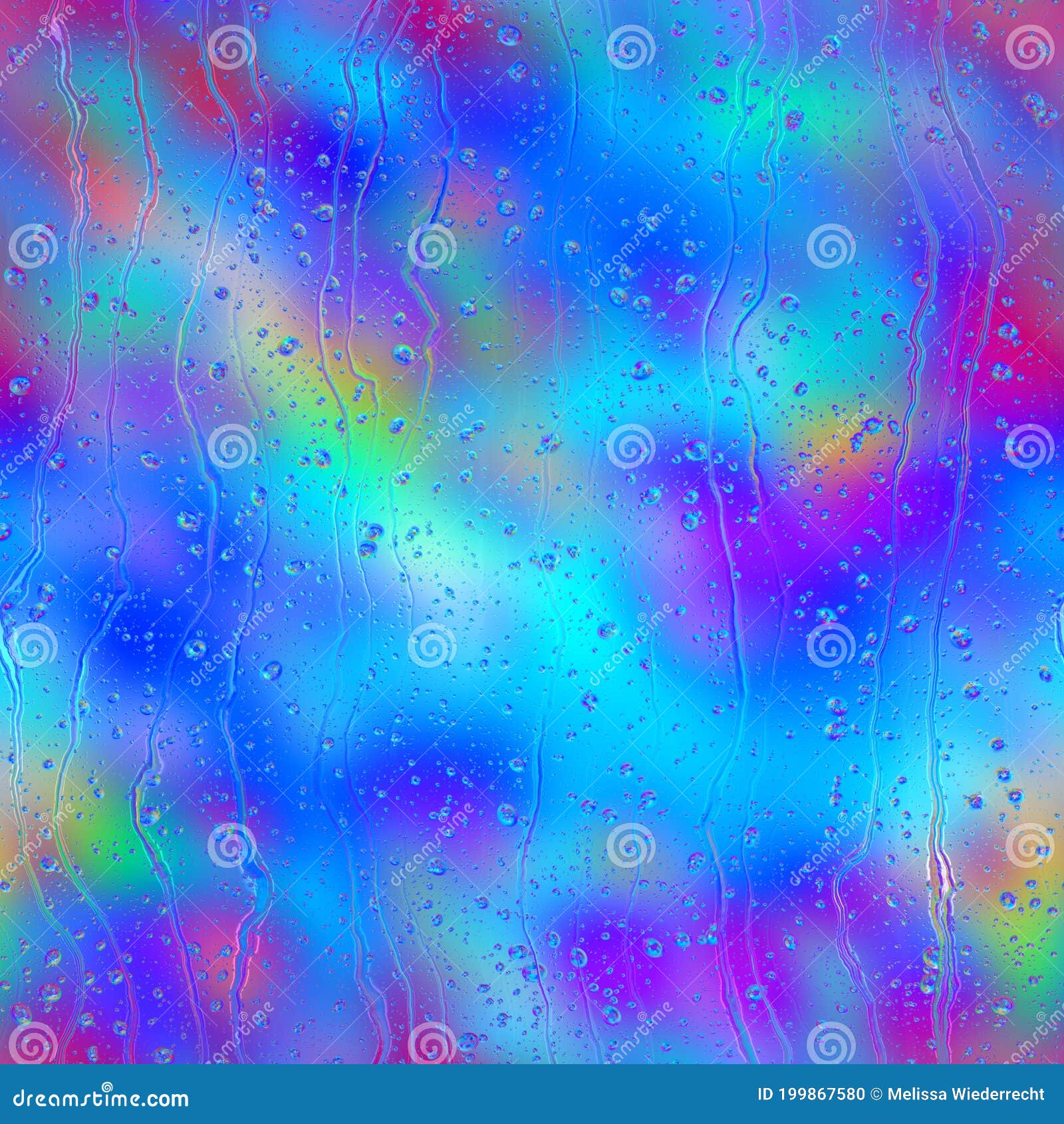 Seamless Rain Drop Water Repeat Pattern on Blur Stock Photo - Image of ...