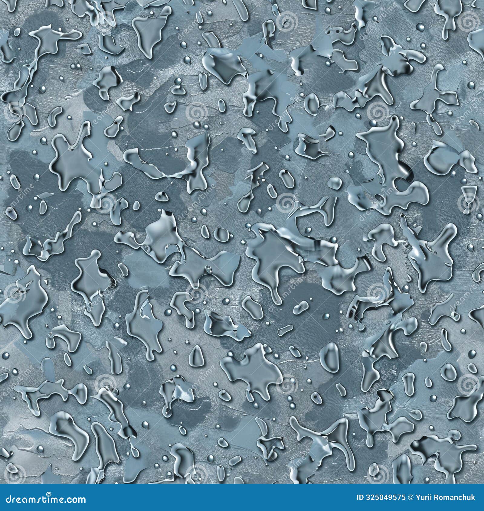 Seamless Rain Drop Water Repeat Pattern On Blur Royalty-Free Cartoon ...