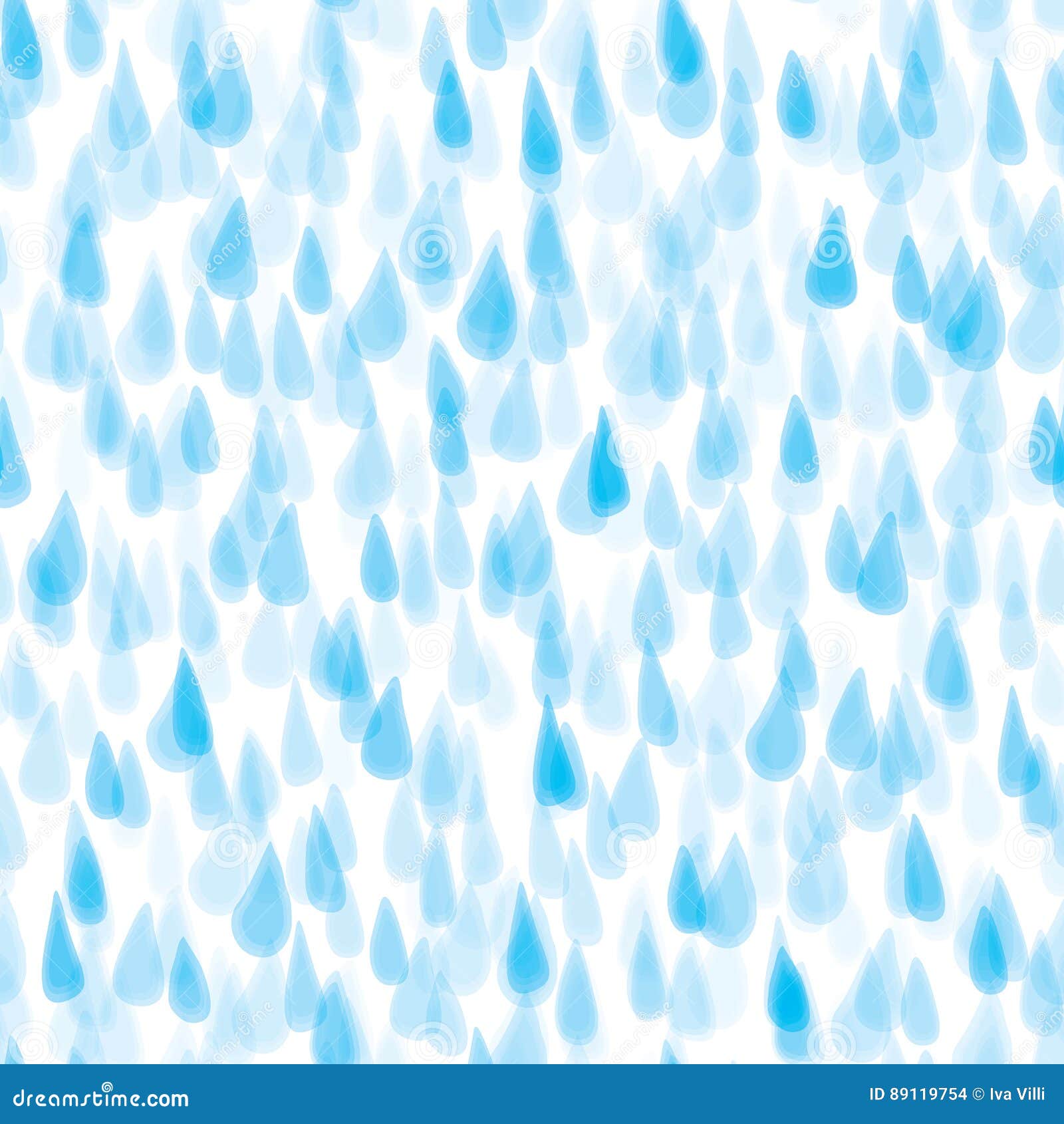 Seamless rain pattern stock vector. Illustration of vector - 89119754