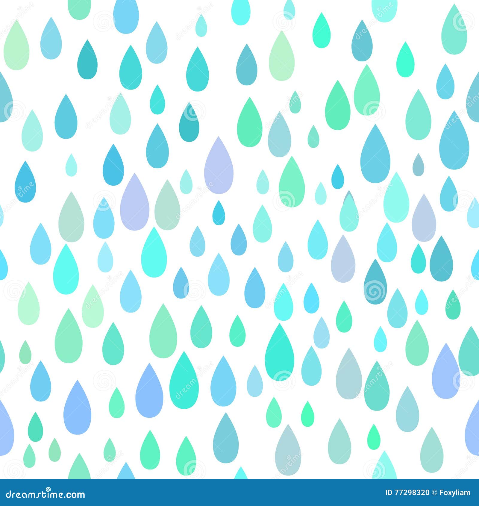 Seamless rain pattern stock vector. Illustration of decor - 77298320