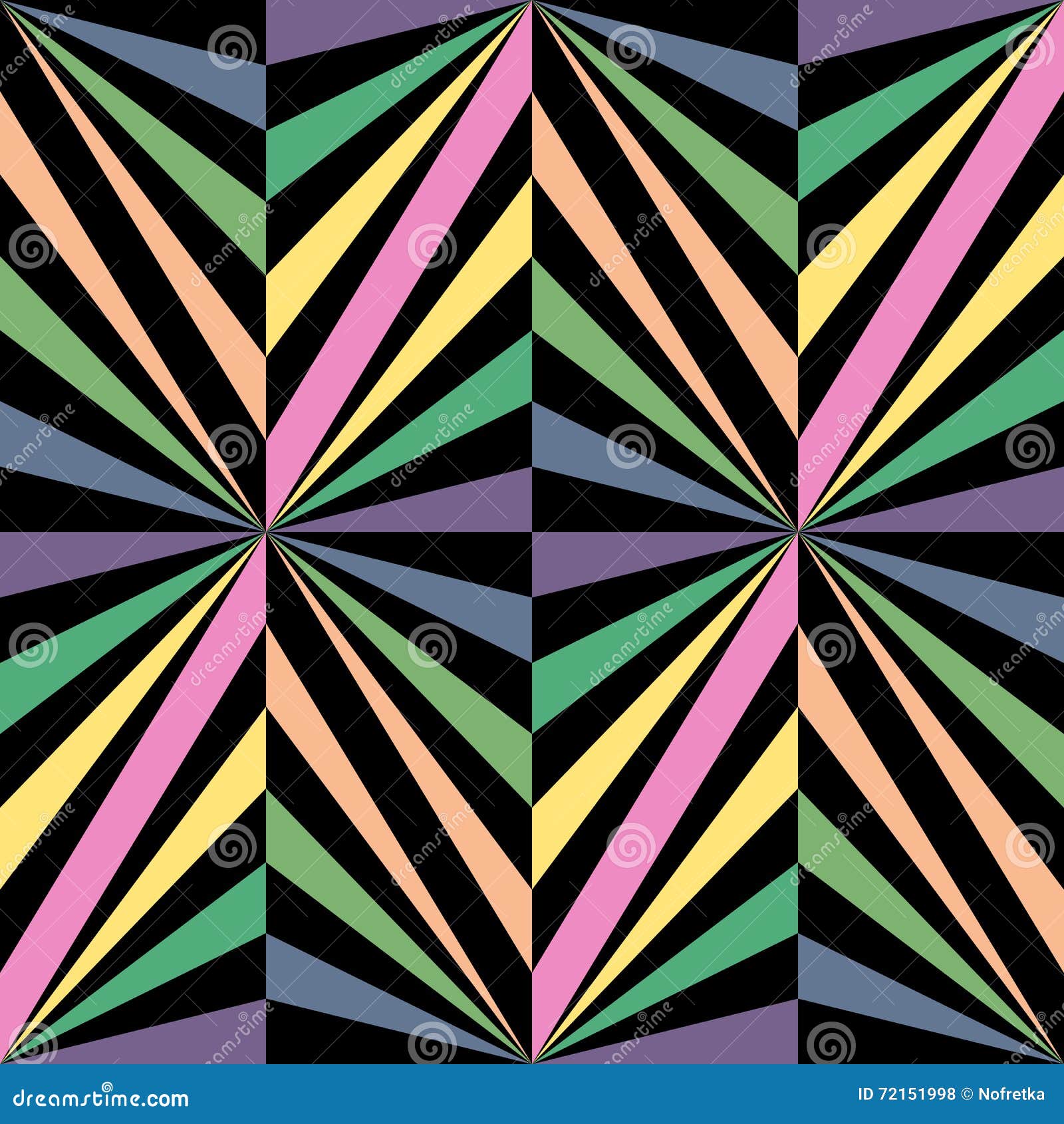 Seamless Rainbow Poligonal Pattern. Geometric Abstract Background Stock ...