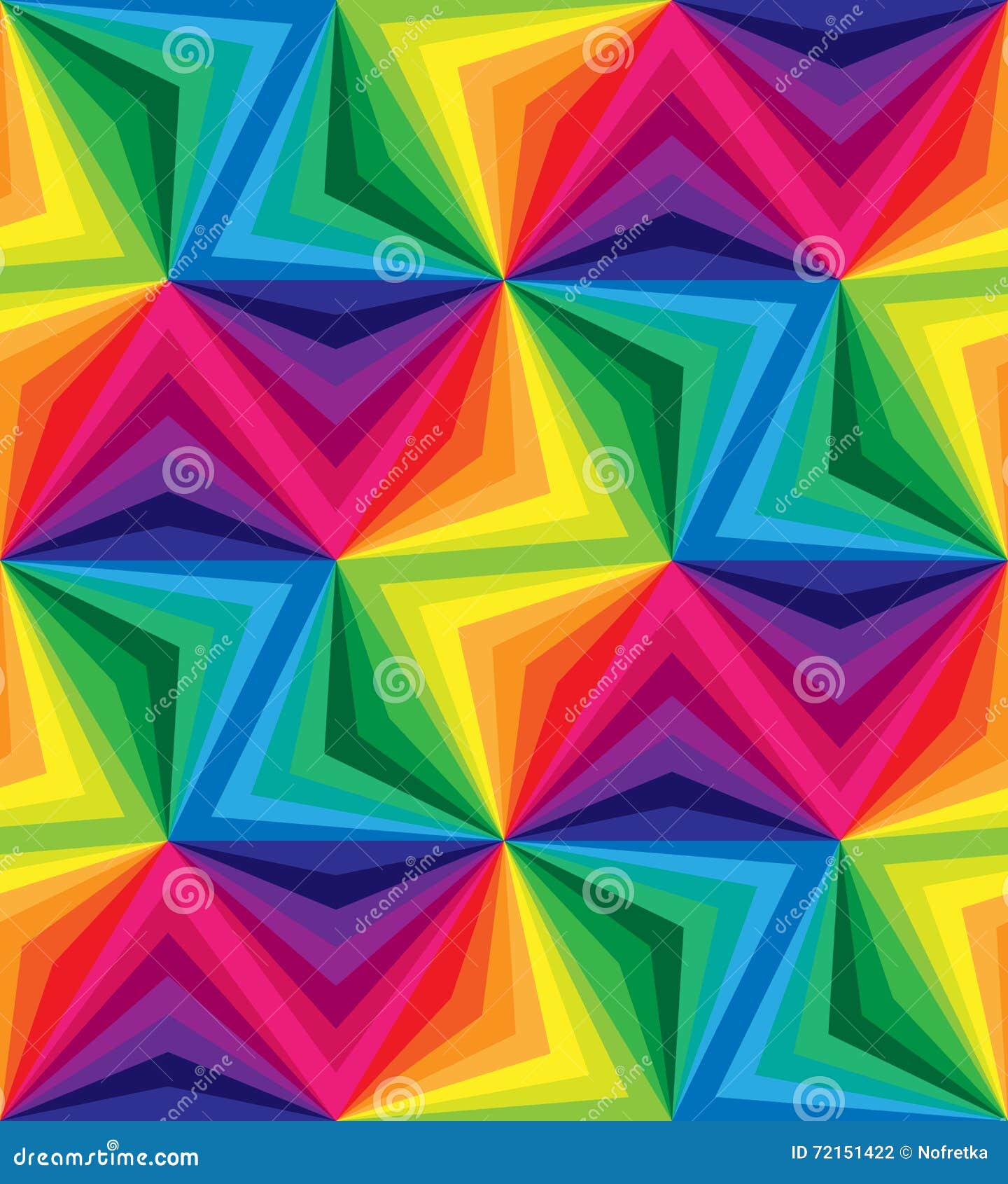 Seamless Rainbow Stripes. Geometric Pattern Stock Vector - Illustration ...