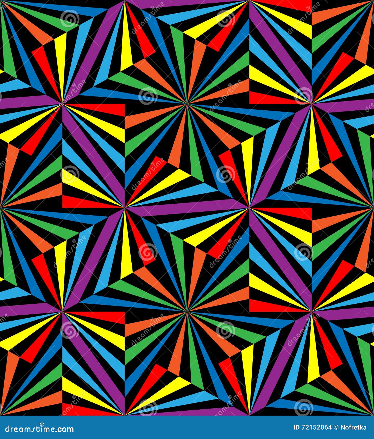 Seamless Rainbow Stripes. Geometric Pattern Stock Vector - Illustration ...