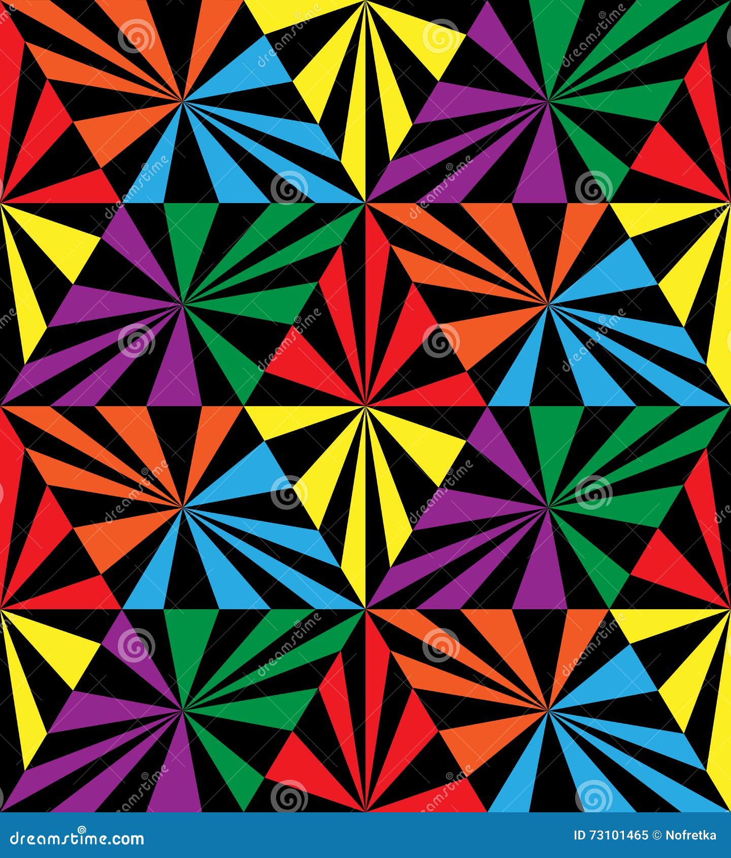 Seamless Rainbow Stripes. Geometric Pattern Stock Vector - Illustration ...