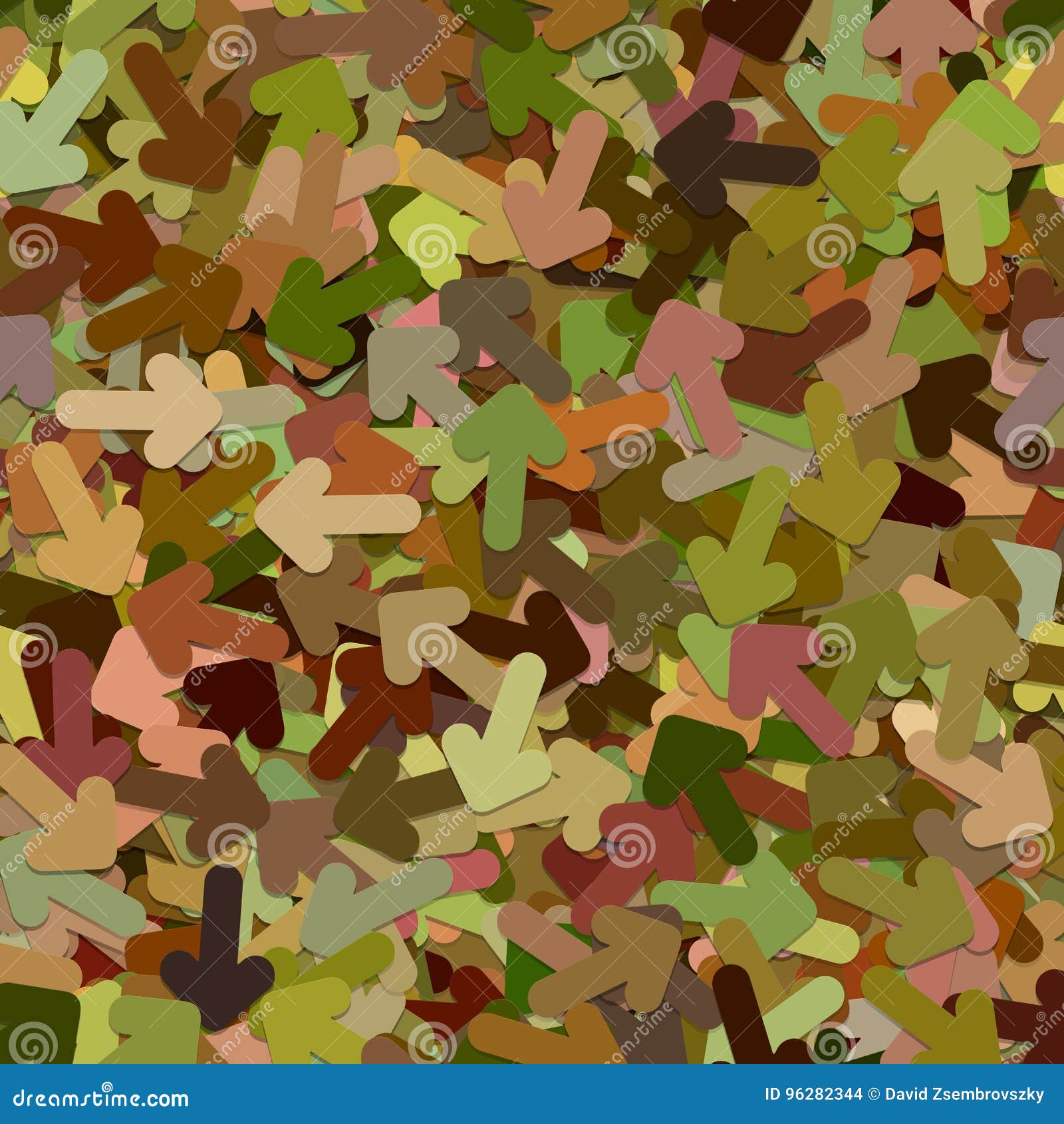 Seamless Random Arrow Background Pattern - Vector Illustration from ...
