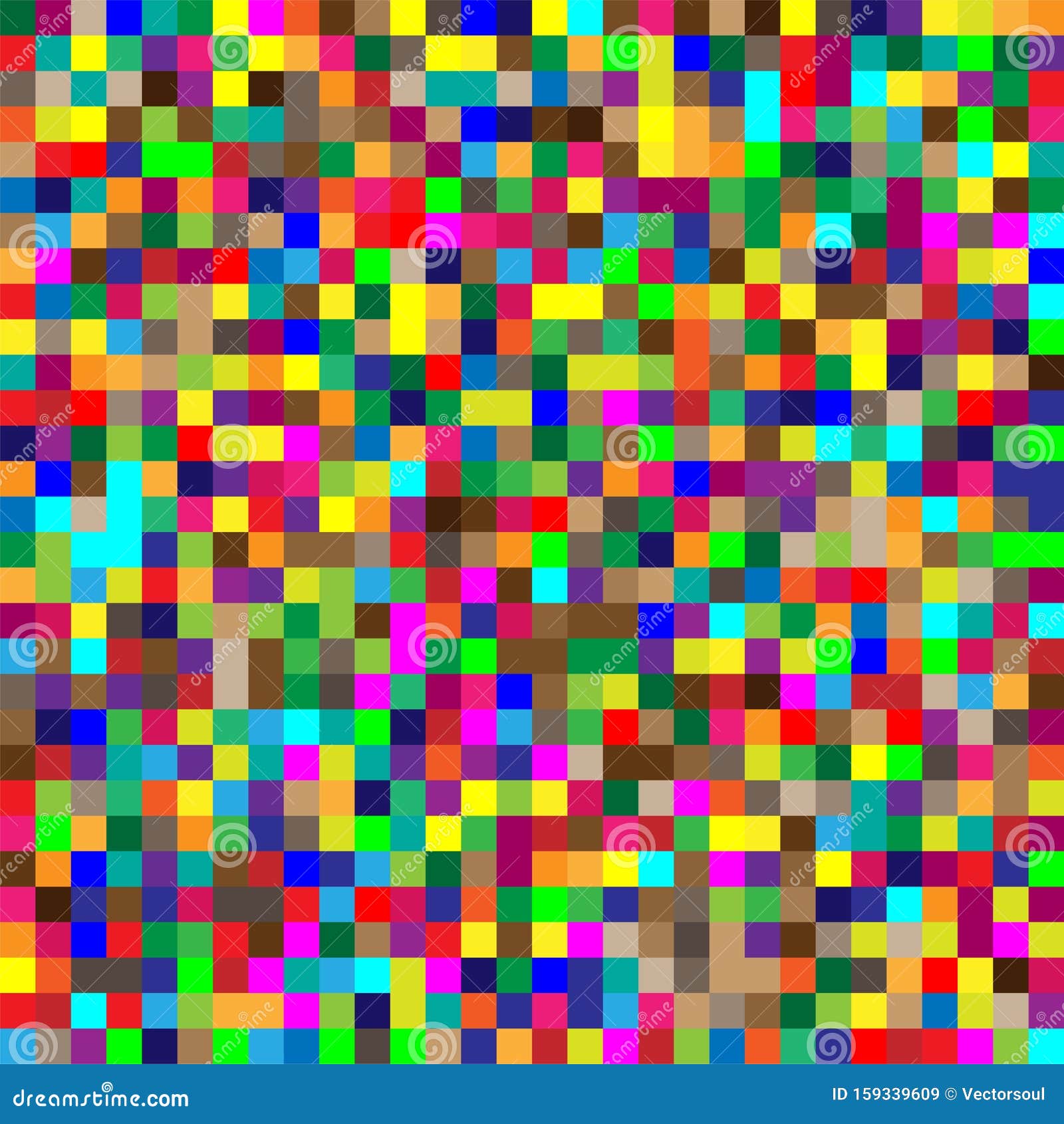 Seamless Random Squares, Mosaic Tiles Pixelated, Pixels Colorful ...