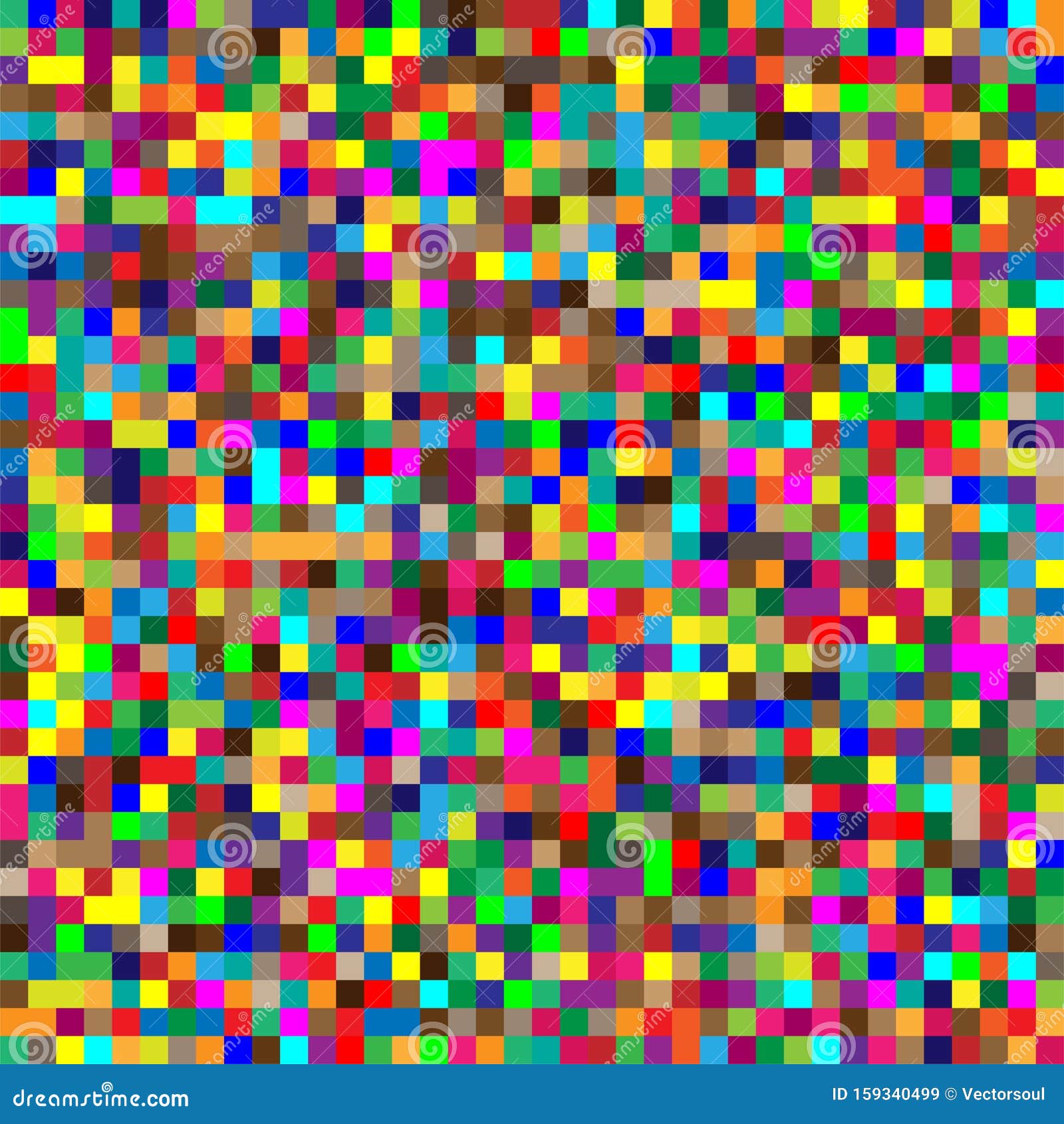 Seamless Random Squares, Mosaic Tiles Pixelated, Pixels Colorful ...