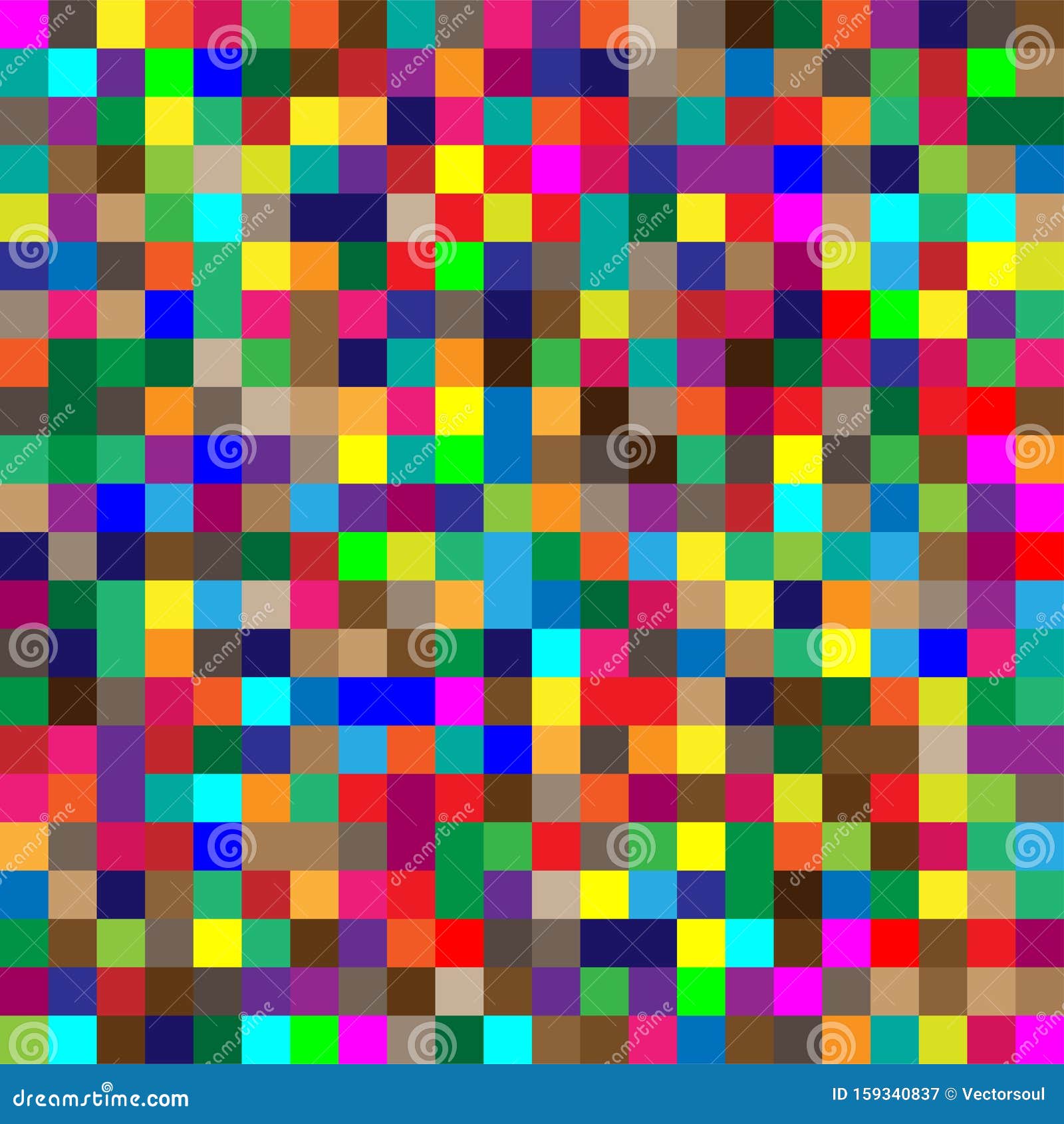 Seamless Random Squares, Mosaic Tiles Pixelated, Pixels Colorful ...