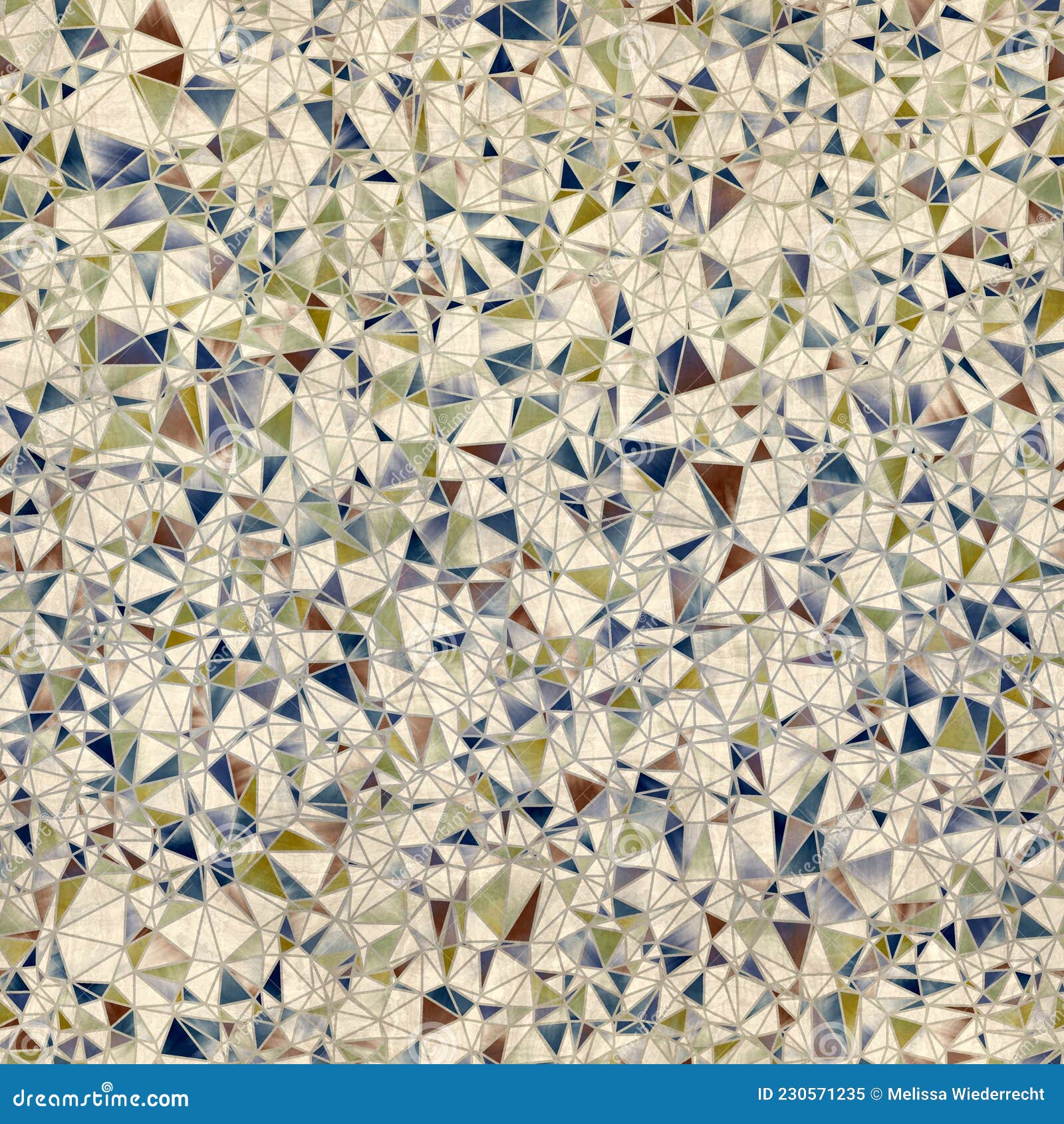 Seamless Random Triangle Pattern For Surface Pattern And Print Stock