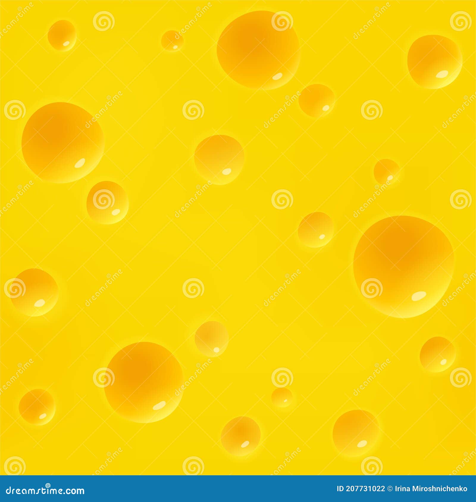 Seamless Realistic Yellow Cheese Pattern Stock Vector - Illustration of ...