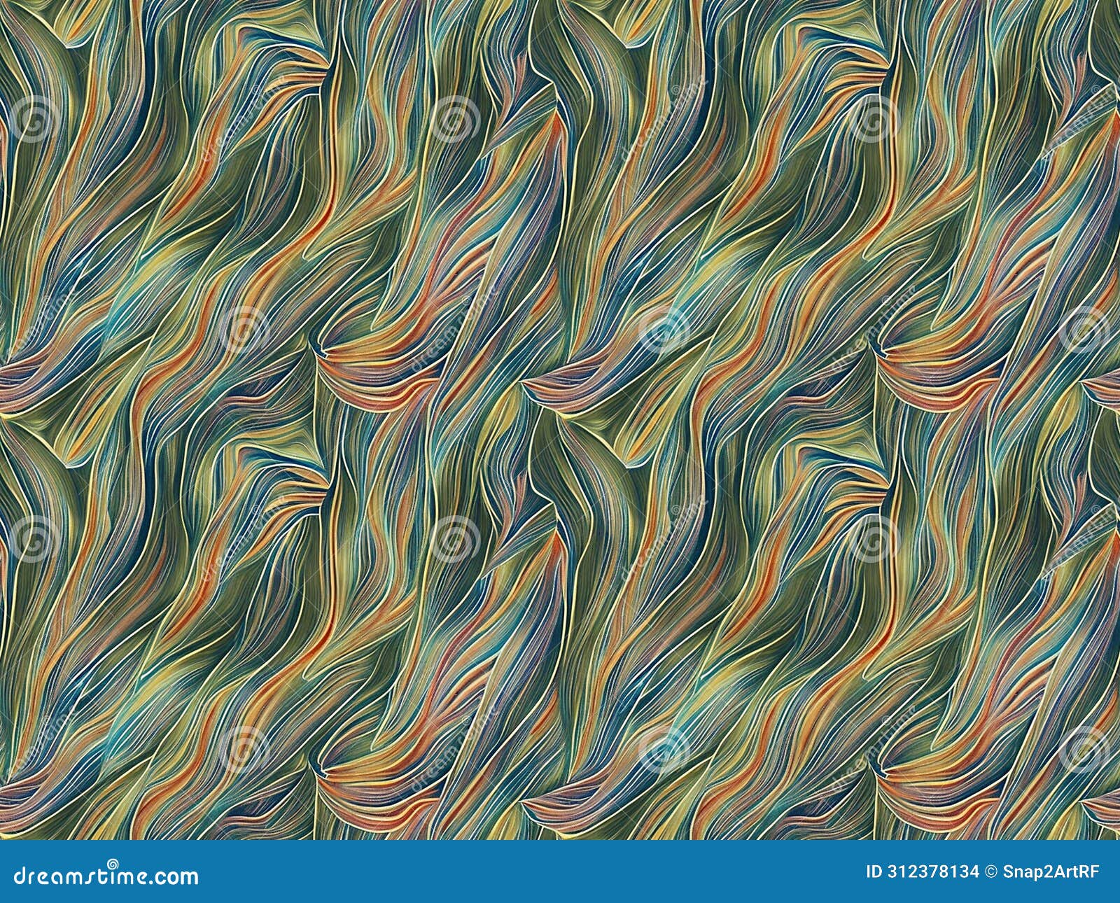 Seamless Rectangle Tile, 4 Combined Together for Visual Effect, Floral ...