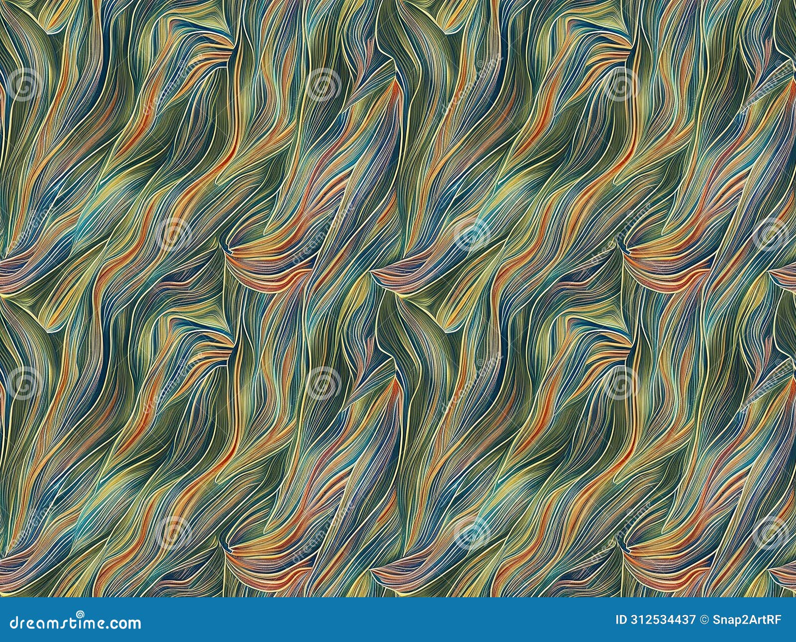 Seamless Rectangle Tile, 4 Combined Together for Visual Effect, Floral ...