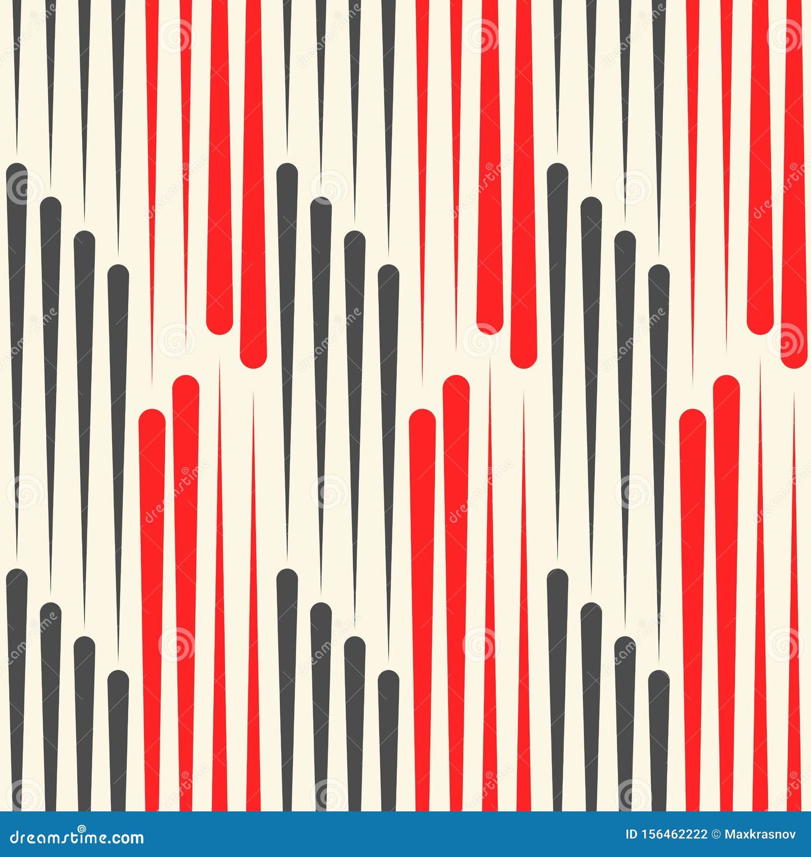 Seamless Red and Black Vertical Stripe Background. Vector Geometric ...