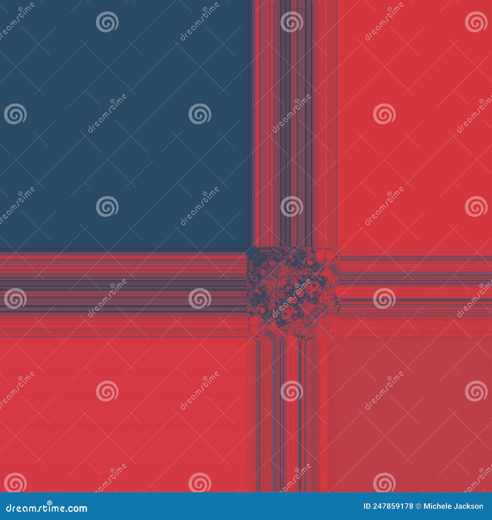 Seamless Red and Blue Pattern with Motif Stock Illustration ...