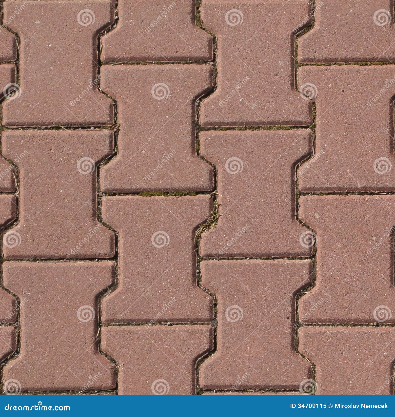 Seamless Red Cobblestone Pavement Texture Royalty-Free Stock Photo ...