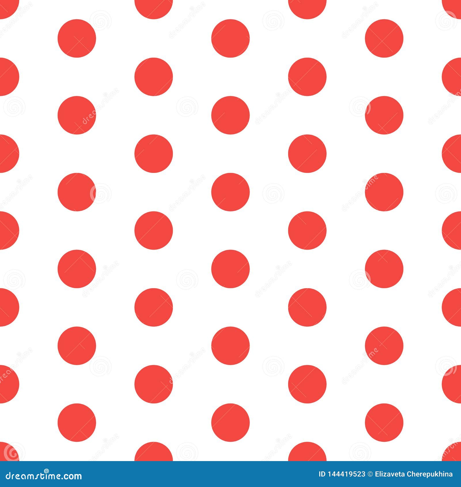 Seamless Red Dotted Pattern. Polka Dot Background. Abstract Texture ...