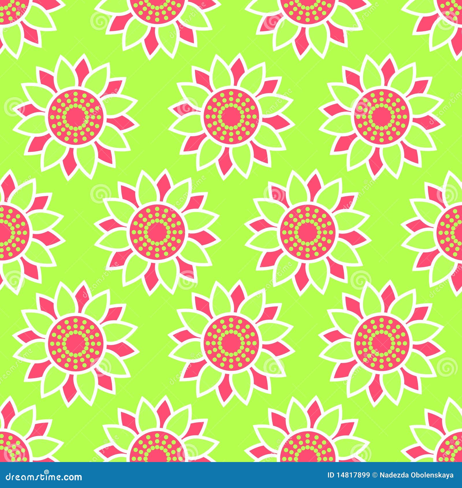 Seamless Red-green Pattern. Stock Vector - Illustration of single ...