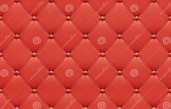 Seamless Red Leather Upholstery Pattern Stock Illustration ...
