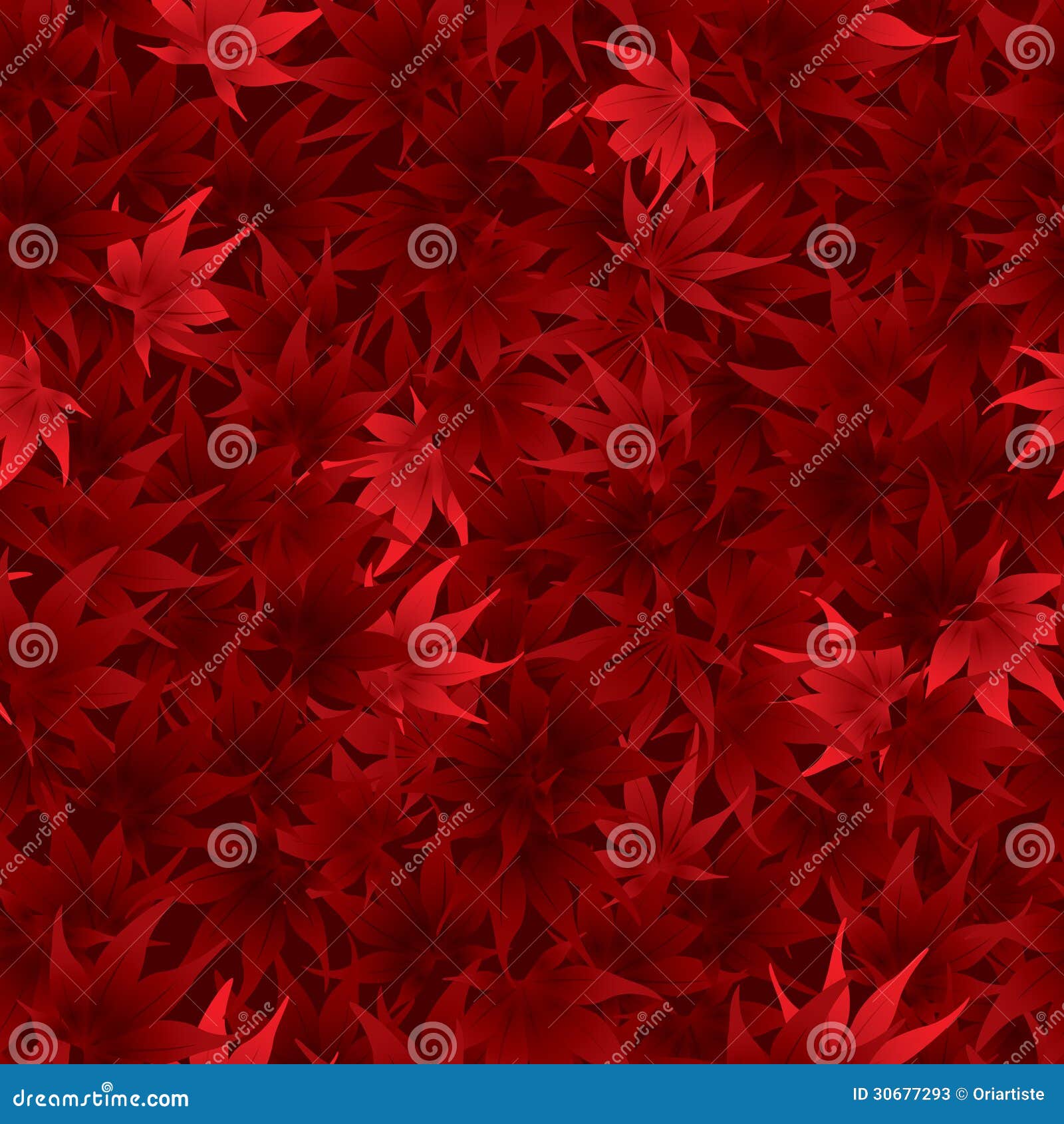 Seamless Red Maple Leaves Pattern Stock Vector - Illustration of leaf ...