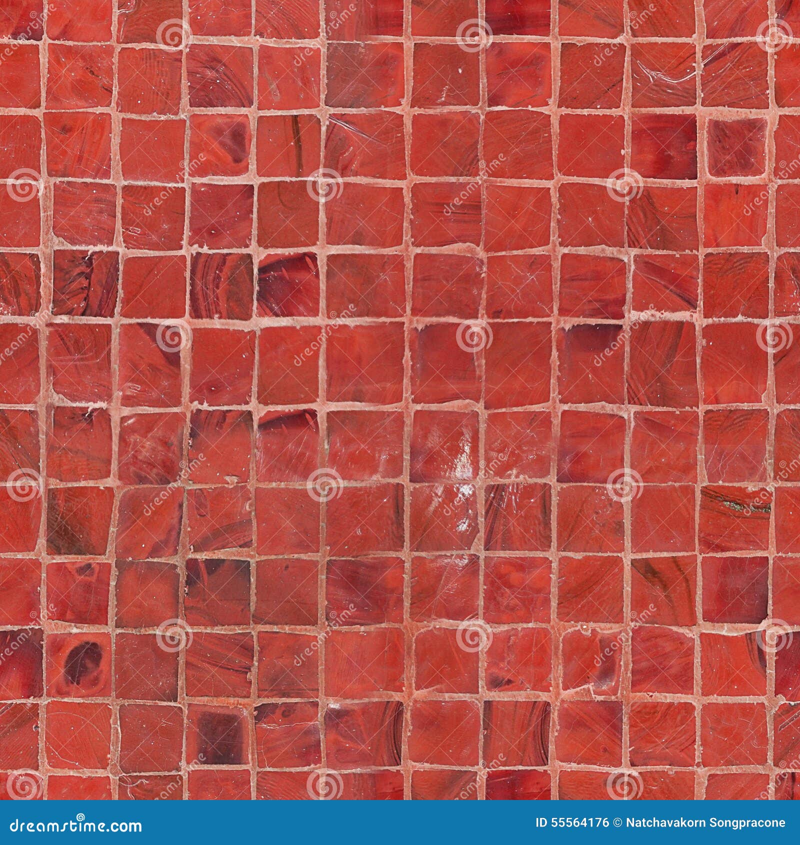 Seamless Red Mosaic Tile Texture Stock Photo | CartoonDealer.com #55564176
