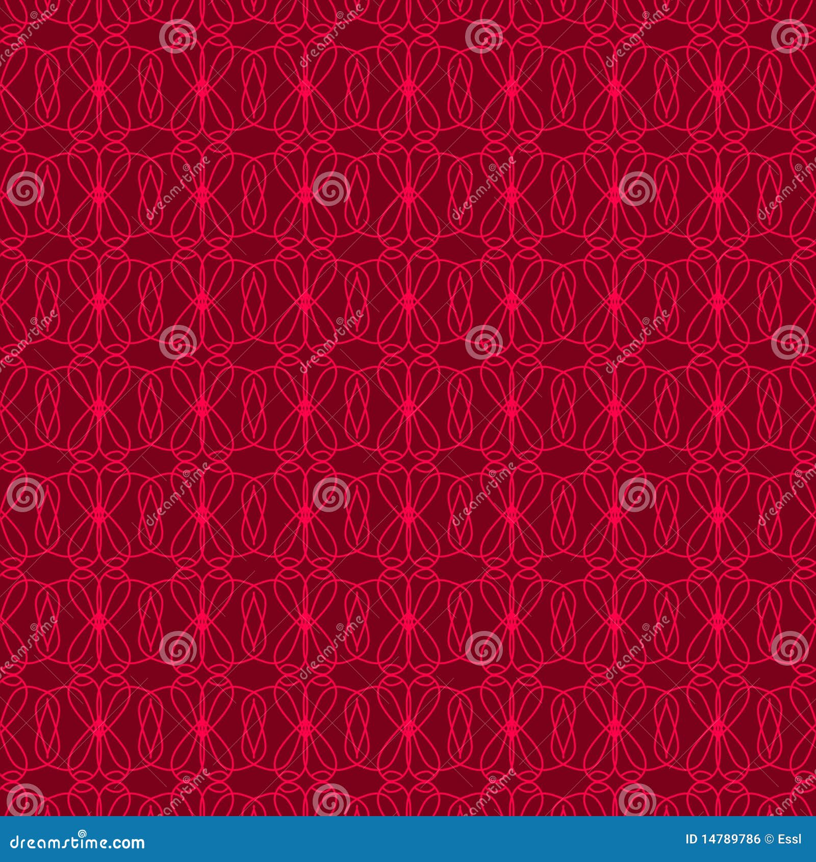Seamless red ornament stock vector. Illustration of curve - 14789786