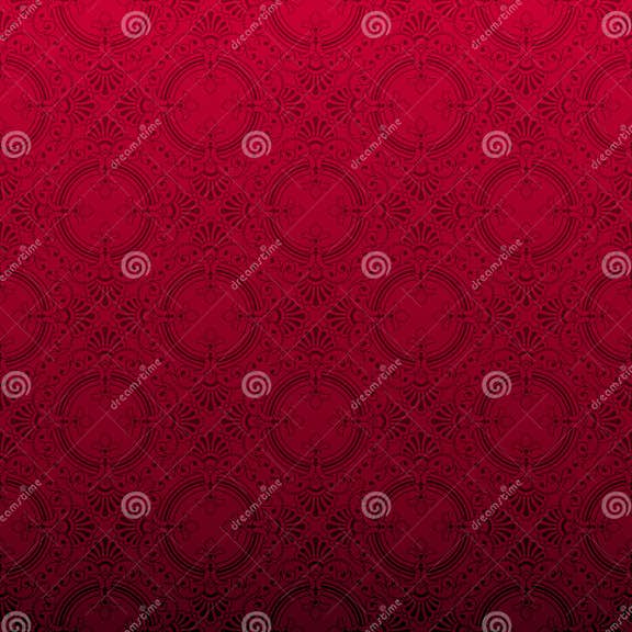 Seamless Red Ornamental Background Stock Vector - Illustration of ...