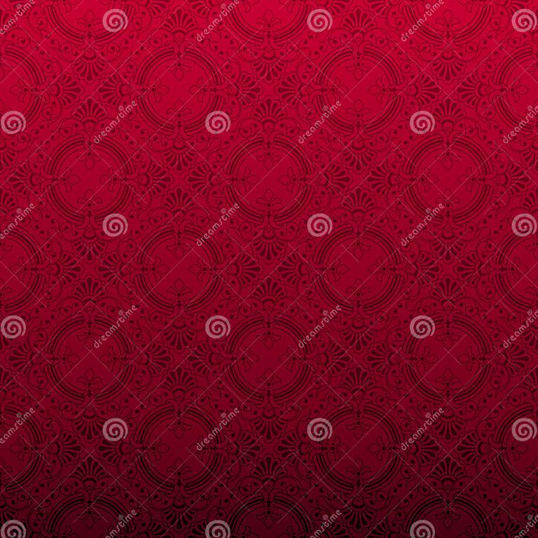 Seamless Red Ornamental Background Stock Vector - Illustration of ...