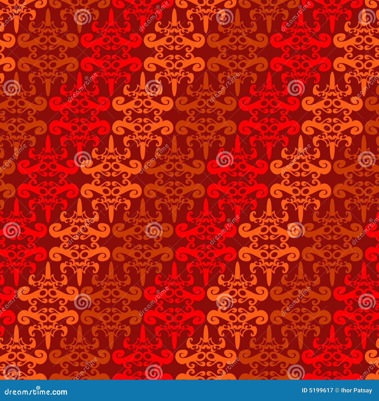 Seamless red pattern stock vector. Illustration of decoration - 5199617