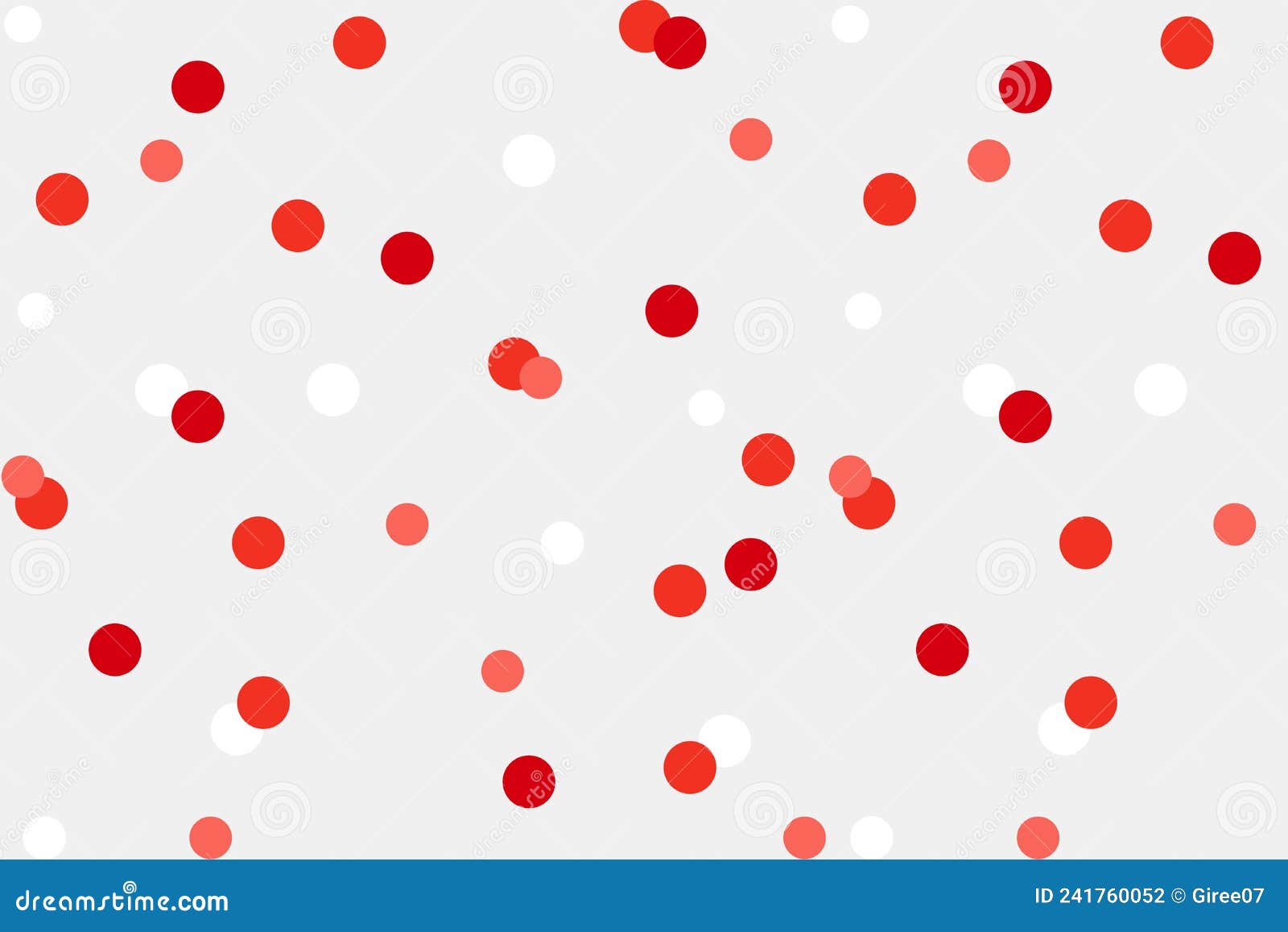 Seamless Red Polka Dot Pattern with White Background. Stock ...