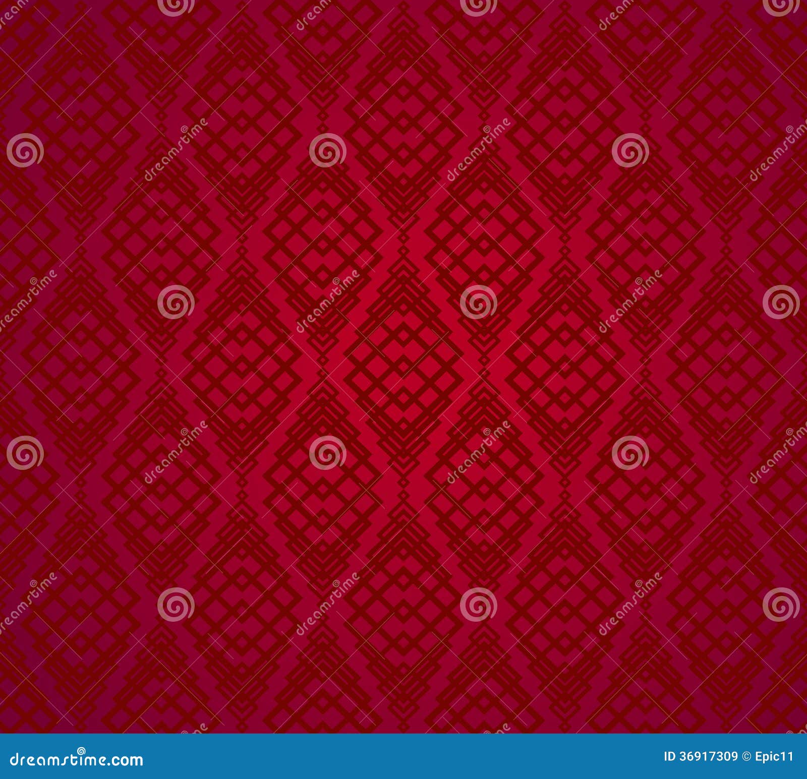 Seamless Red Retro Pattern Background Stock Vector - Illustration of ...